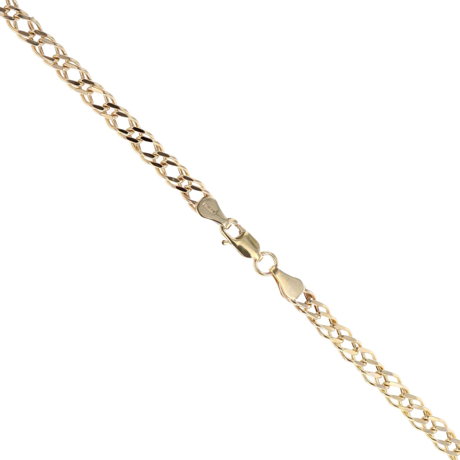 9ct Yellow Gold Double Curb Chain 22" | Ramsdens Jewellery