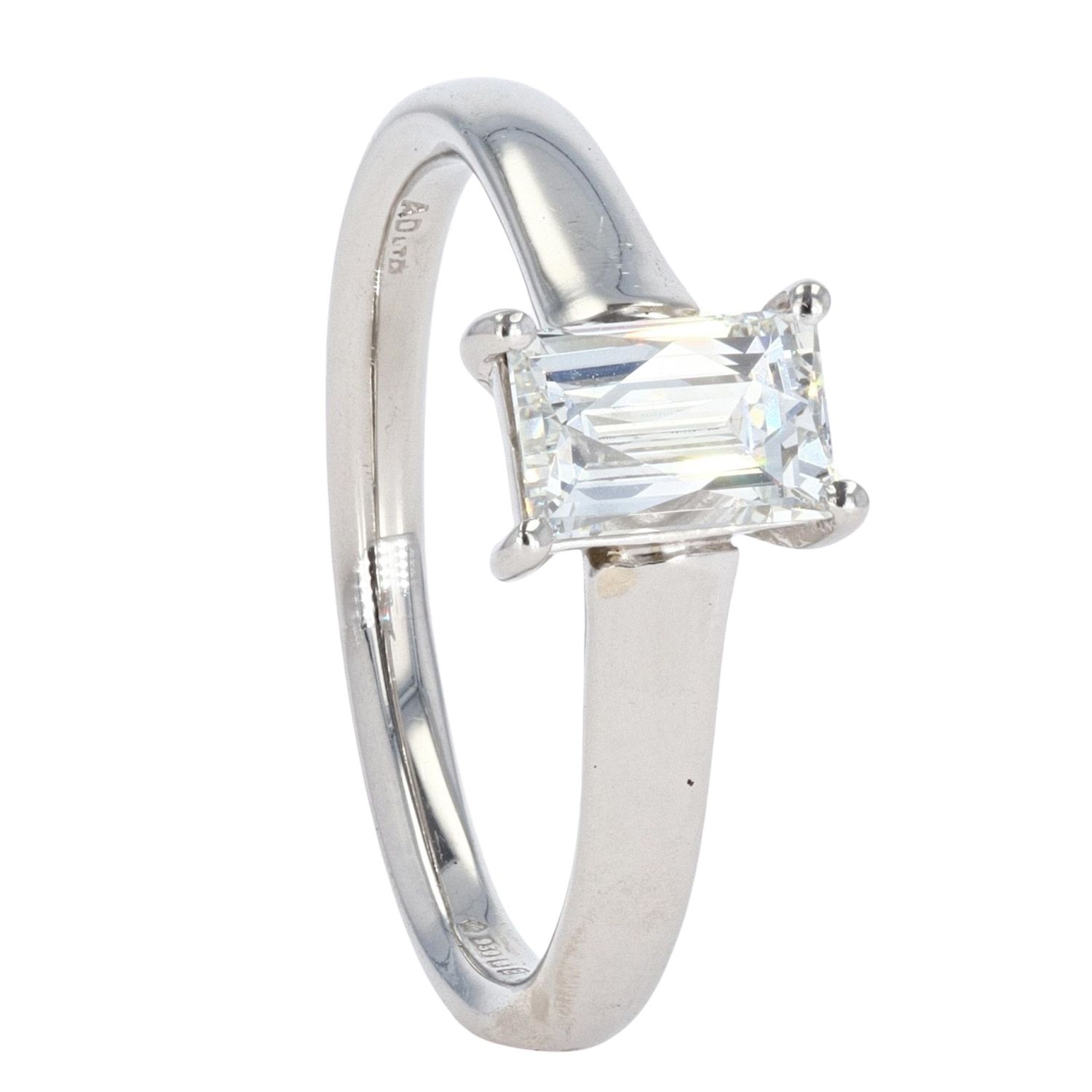 Platinum 0.76cts Tycoon Cut Diamond Solitaire Ring RAMS7940000956-J ...