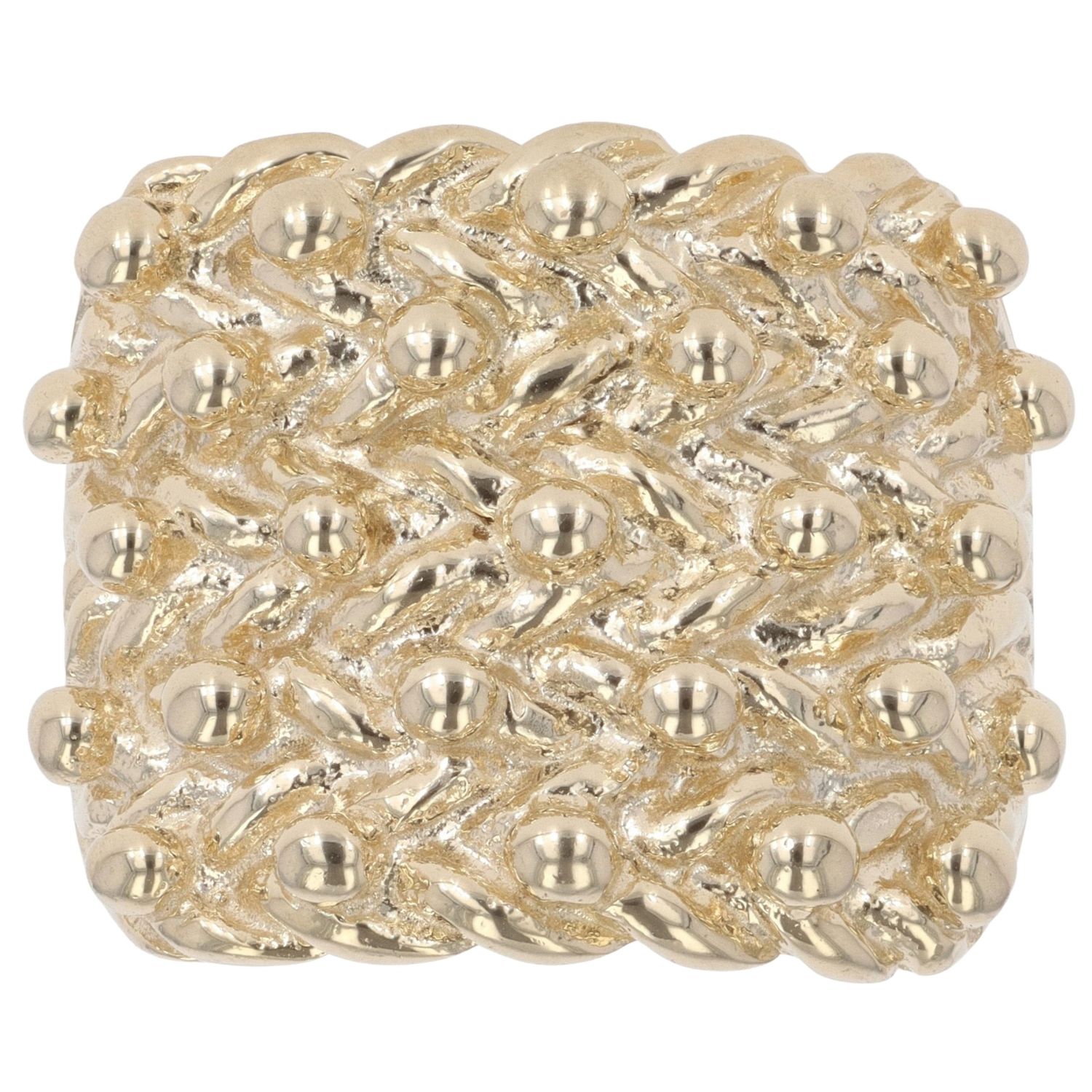 9ct Yellow Gold Five Row Keeper Ring RAMS766361364011 | Ramsdens Jewellery