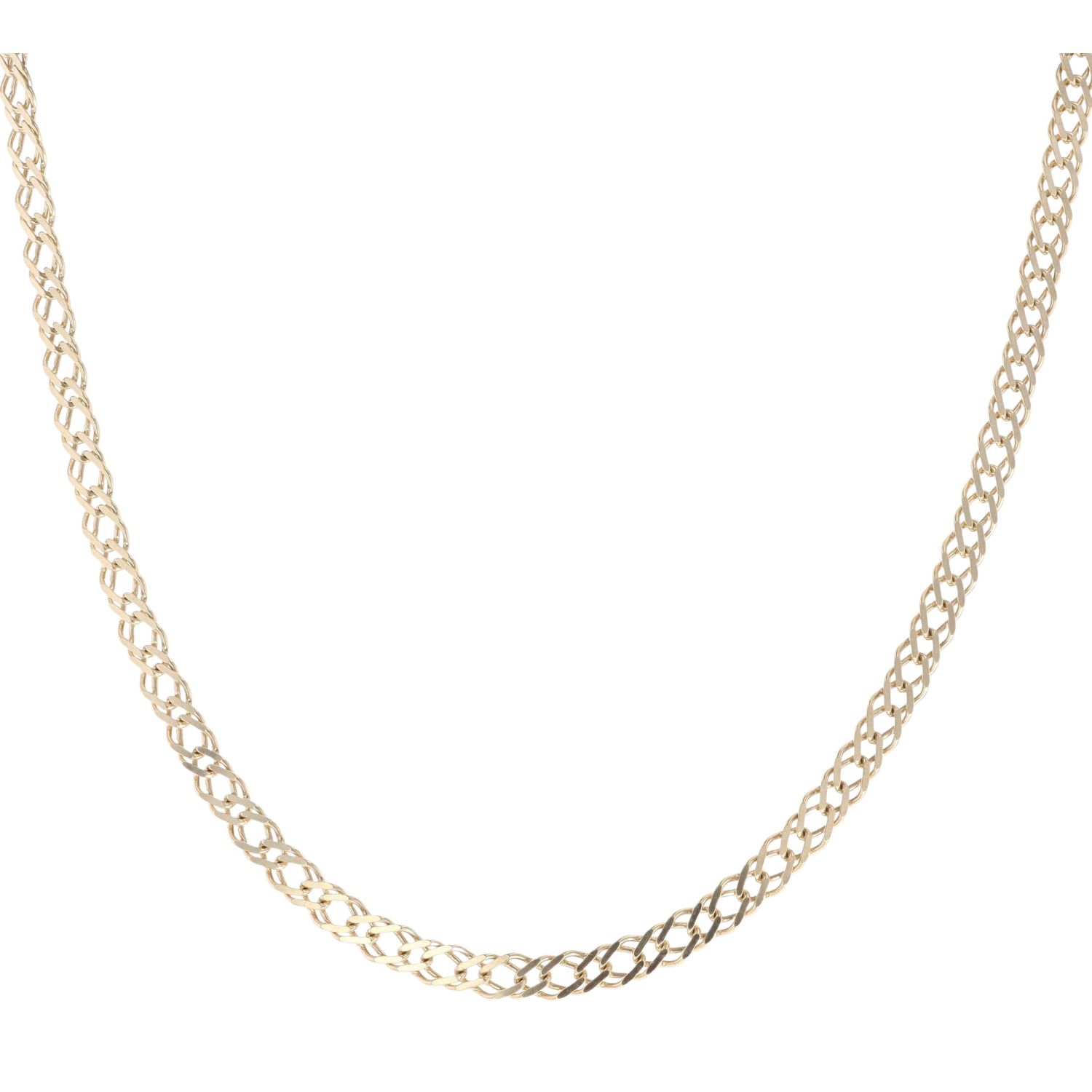 9ct Yellow Gold Double Curb Chain 20" RAMS749366896005 | Ramsdens Jewellery