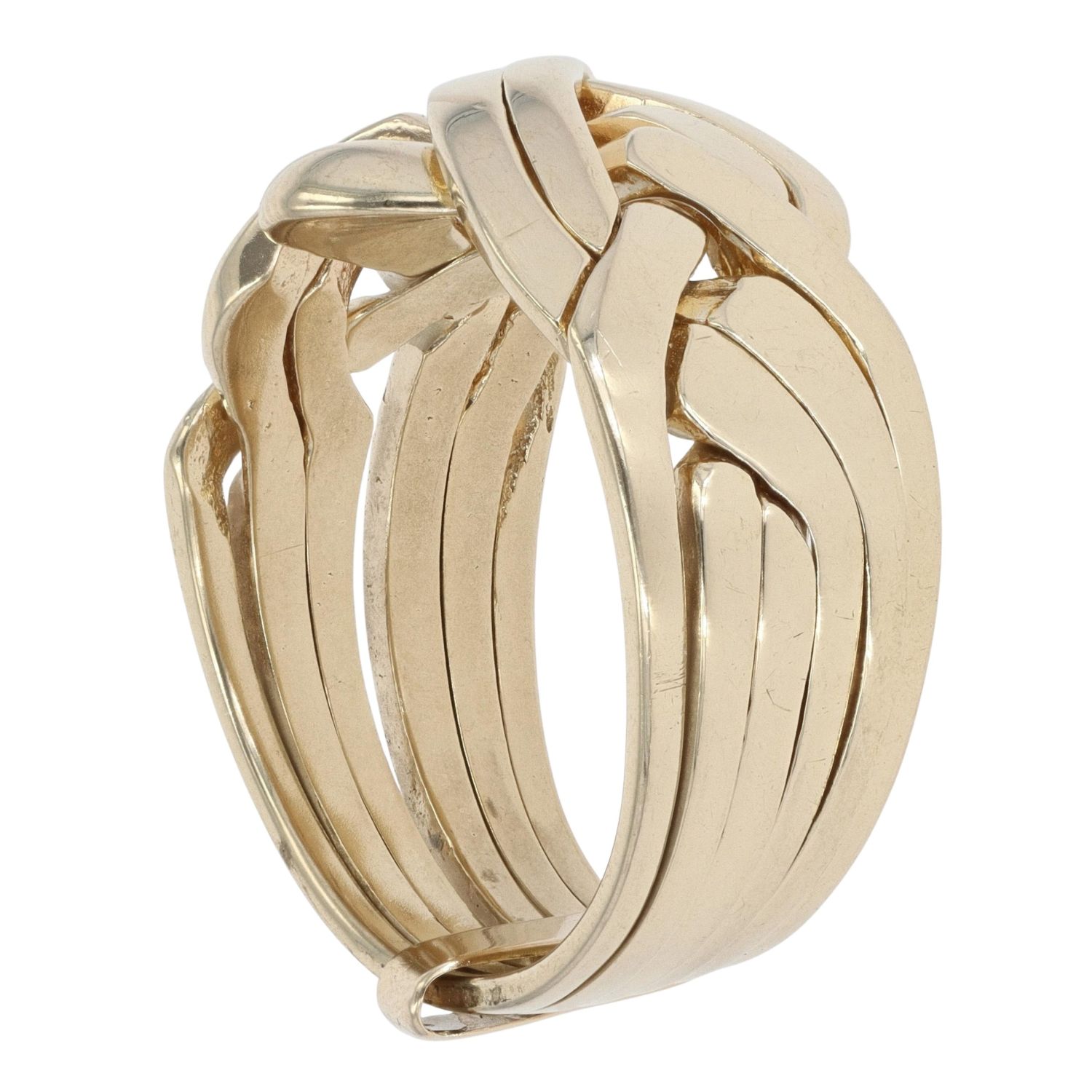 9ct Yellow Gold Six Piece Puzzle Ring RAMS201502266401 | Ramsdens Jewellery