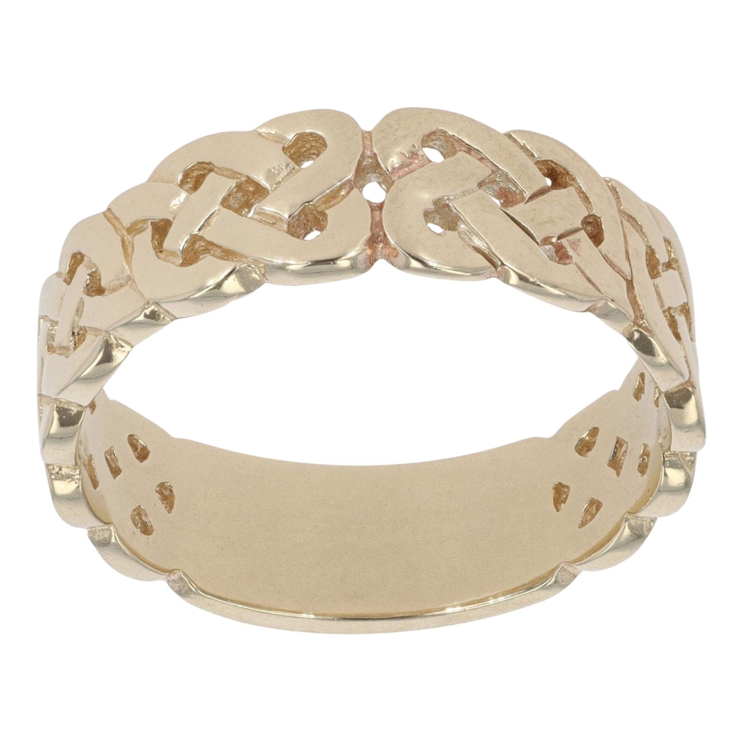 9ct Yellow Gold Celtic Band Ring RAMS660350266018 | Ramsdens Jewellery