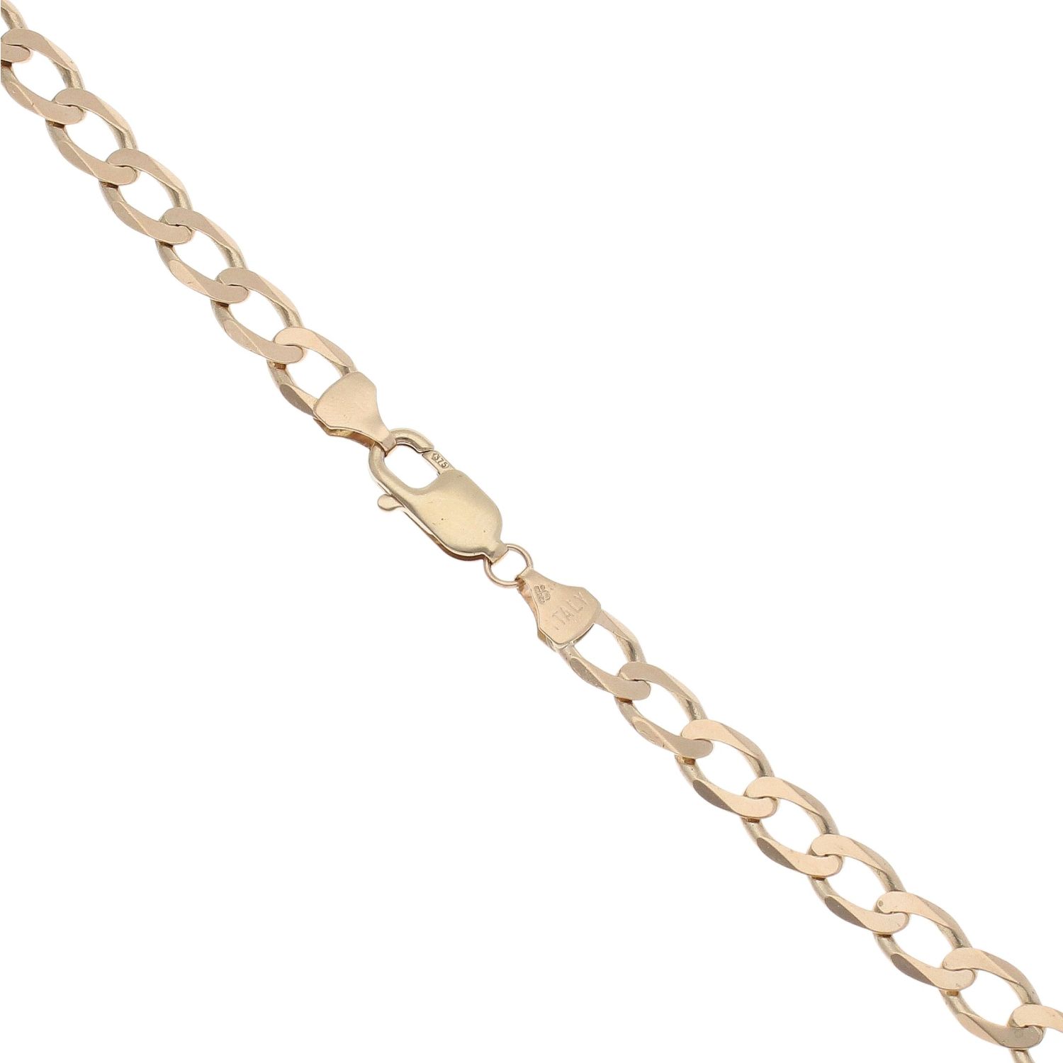9ct Yellow Gold Curb Chain 18" RAMS763308396001 | Ramsdens Jewellery