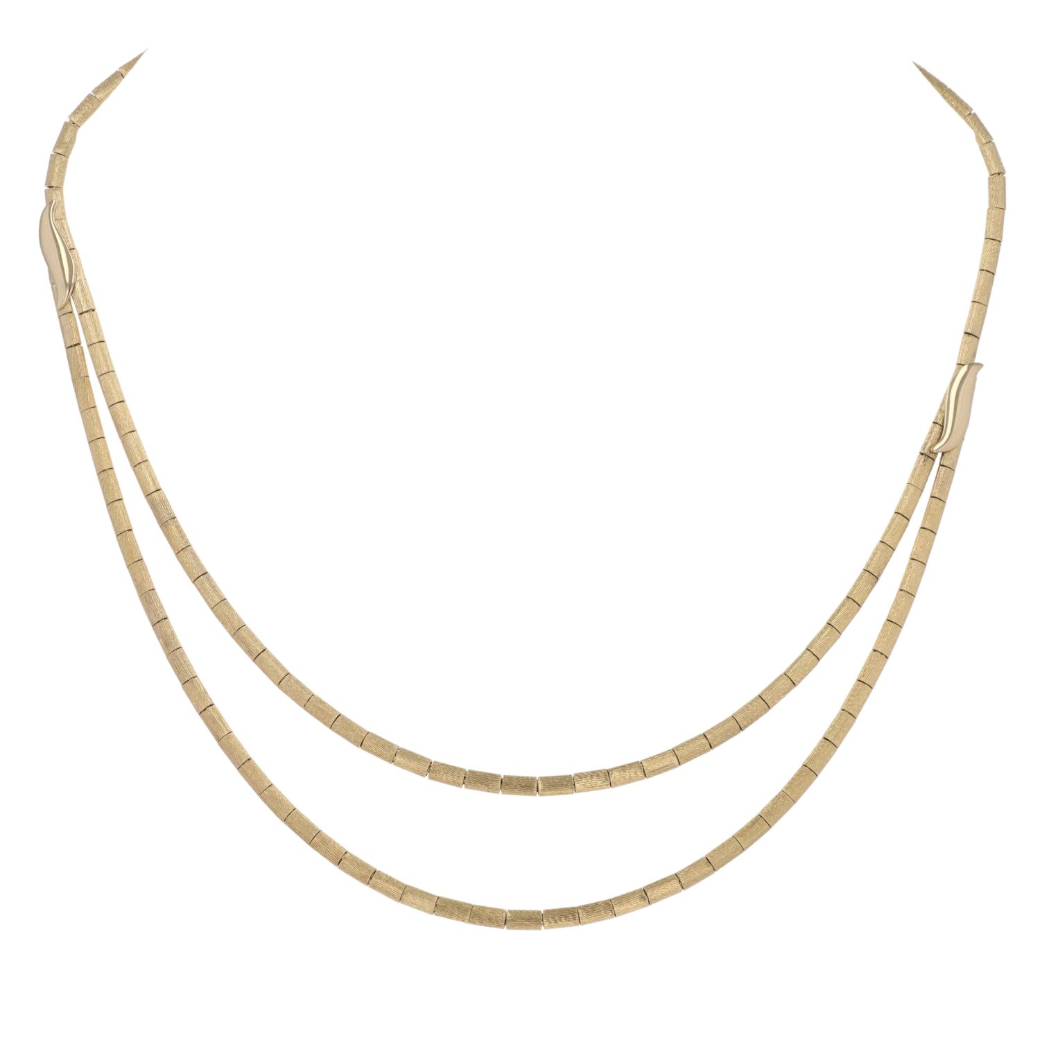 18ct Yellow Gold Two Strand Collarette 18" | Ramsdens Jewellery
