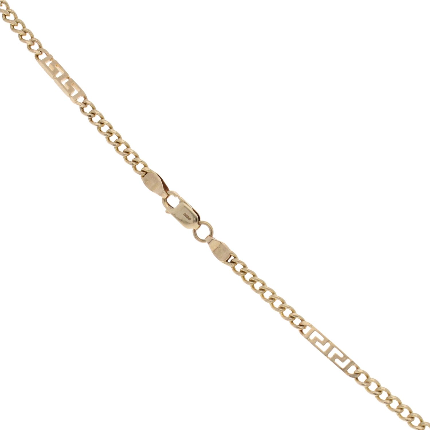 9ct Yellow Gold Greek Key Chain 20" RAMS999289783002 | Ramsdens Jewellery