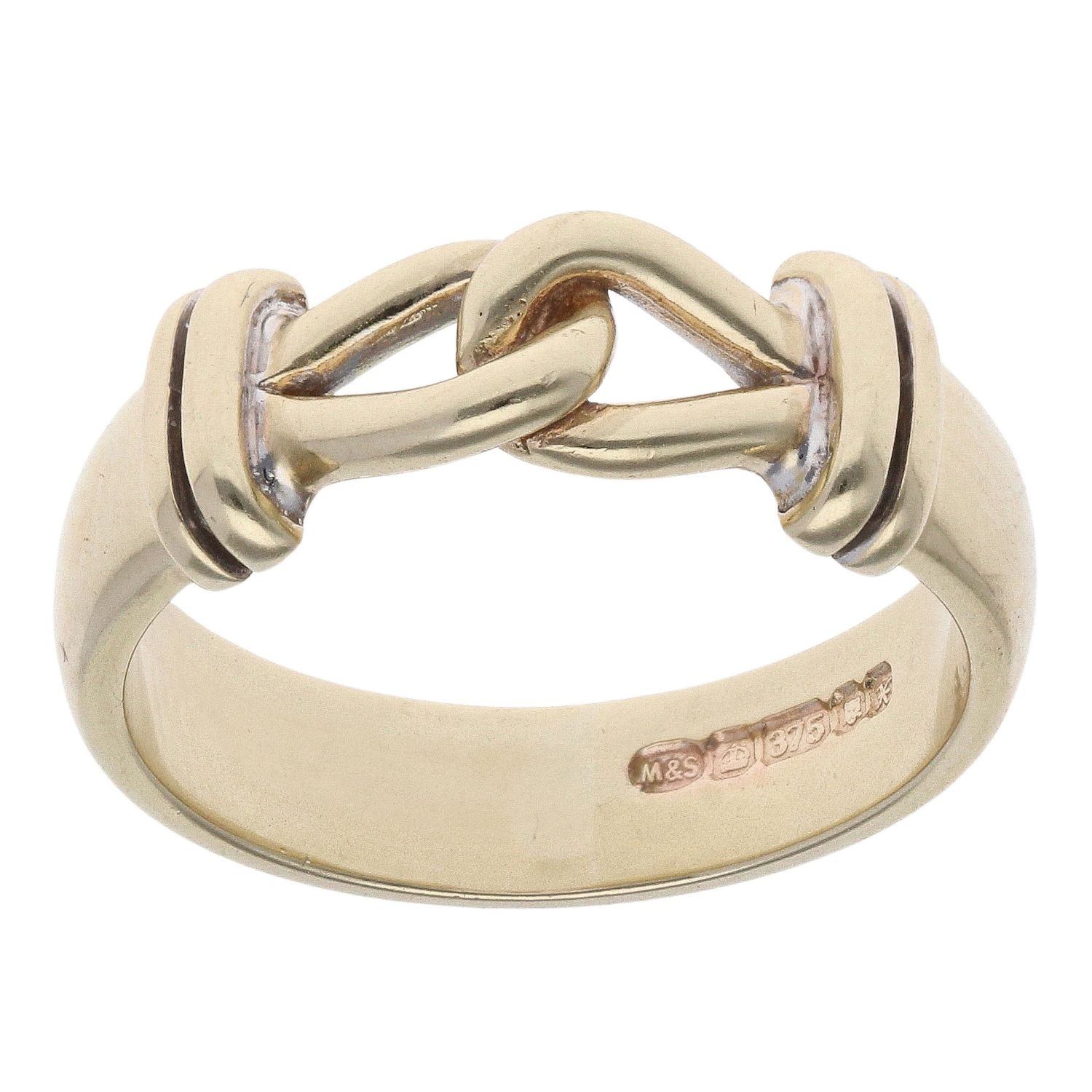 9ct Yellow And White Gold Fancy Interlink Ring RAMS123373317007 ...