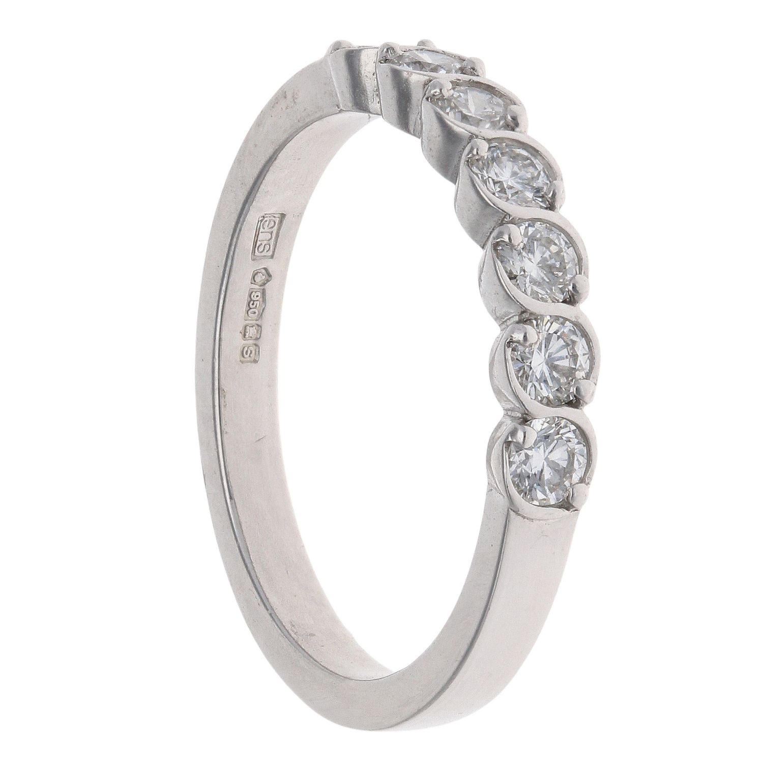 Platinum 0.65ct Diamond Eternity Ring RAMS917362342004 | Ramsdens Jewellery