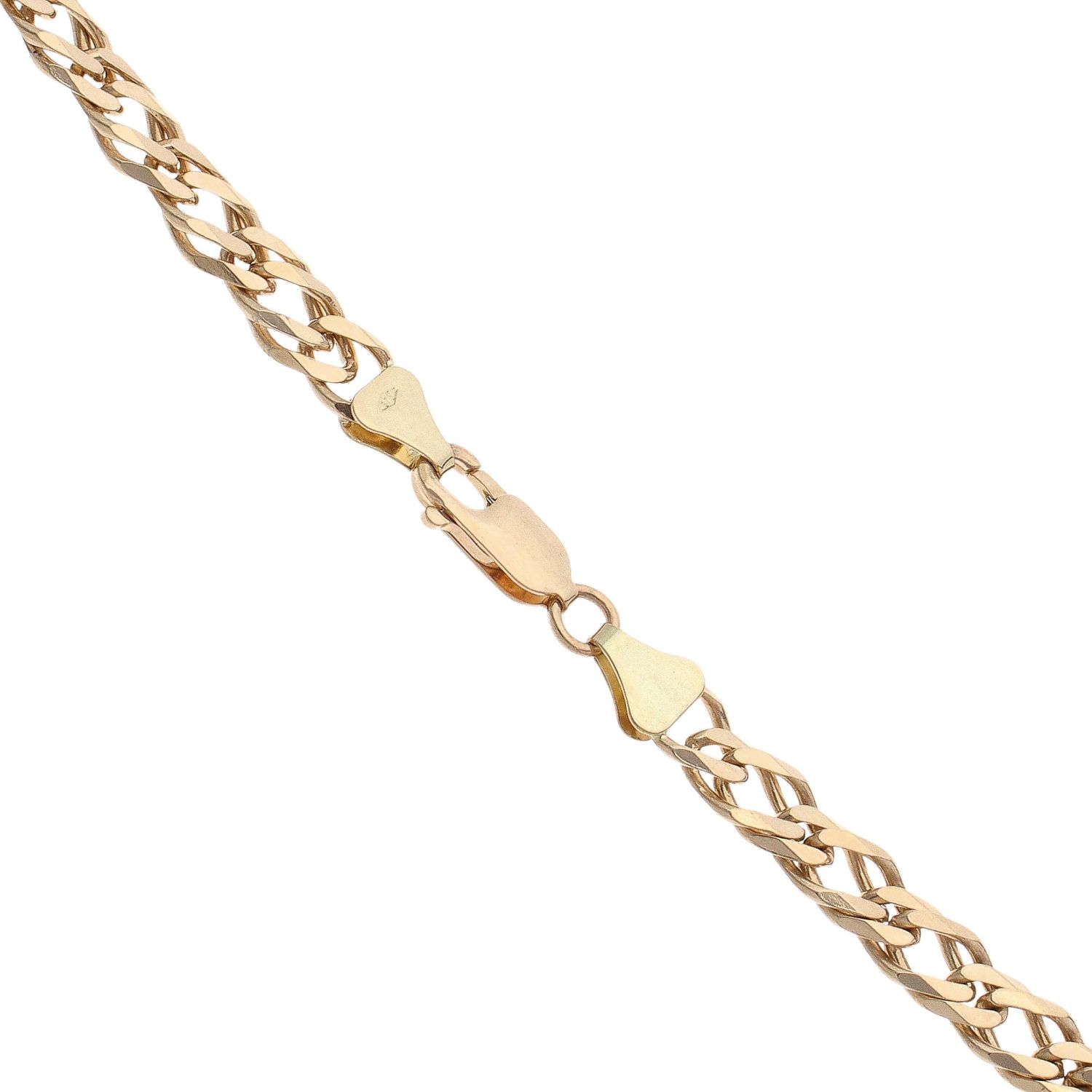 9ct Yellow Gold Double Curb Chain 22" RAMS665336142003 | Ramsdens Jewellery