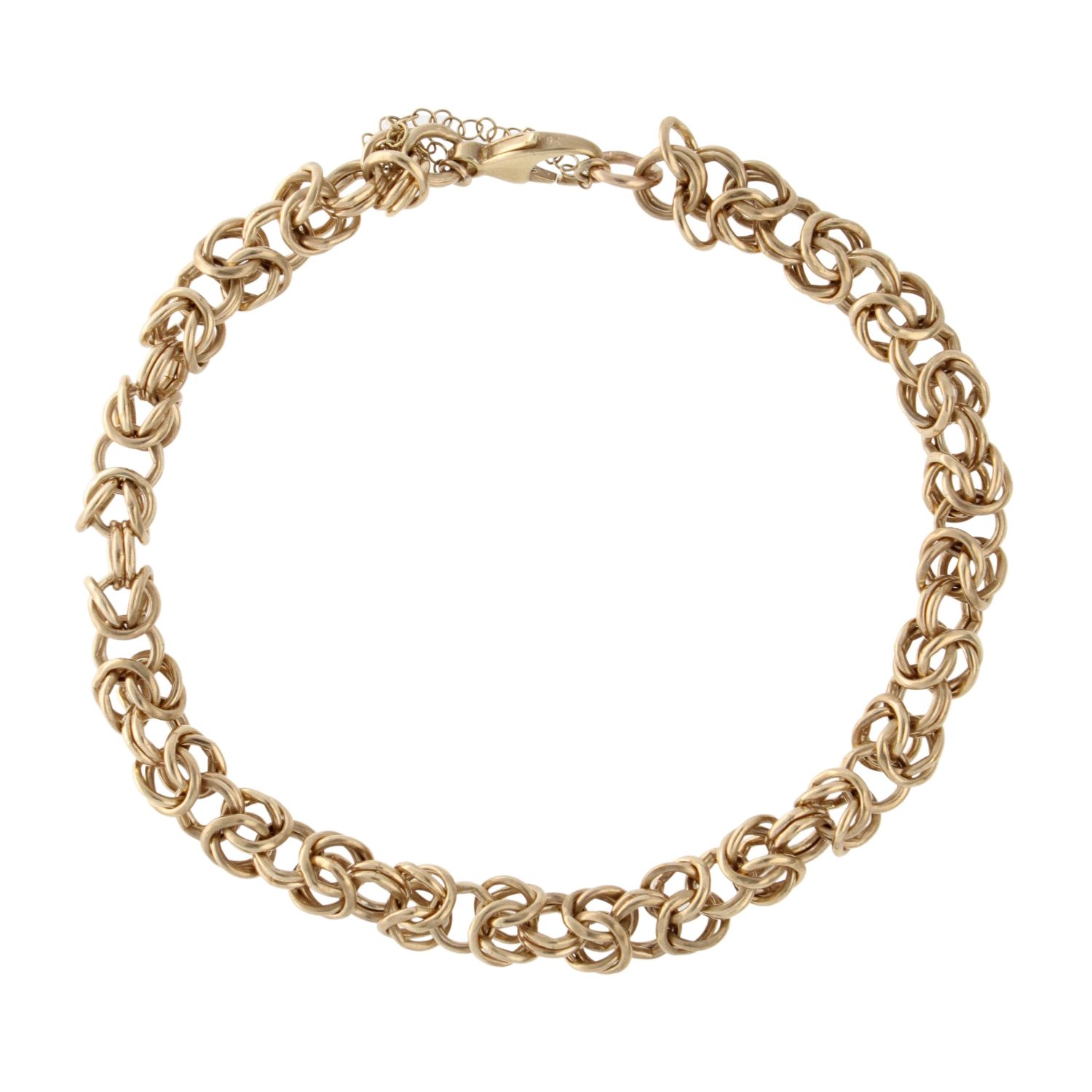 9ct Yellow Gold Byzantine Bracelet 8" RAMS665285731004 | Ramsdens Jewellery