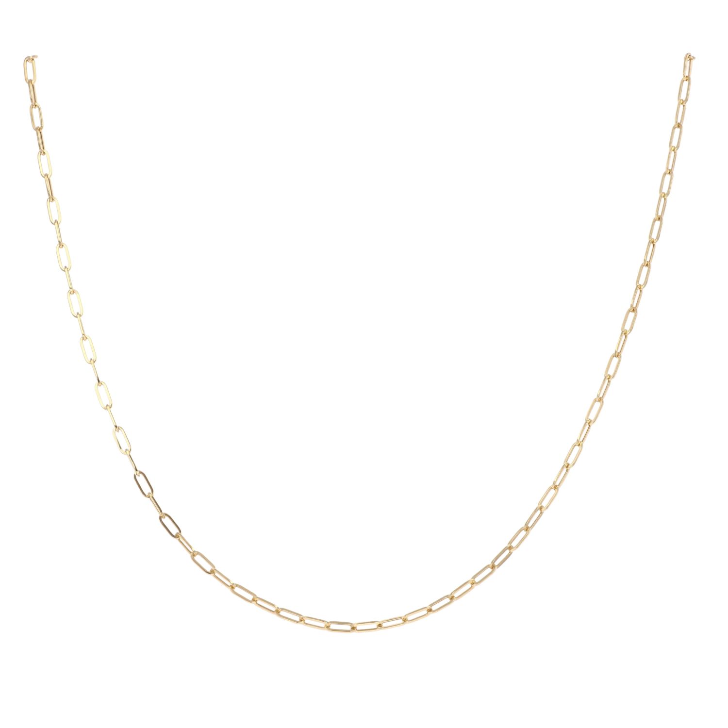 9ct Yellow Gold Paper Chain 18" RAMS3100000003 | Ramsdens Jewellery