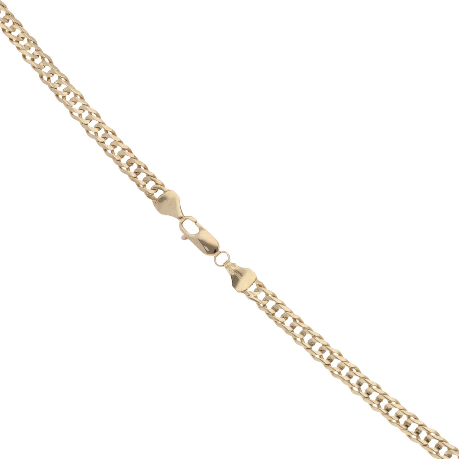 9ct Yellow Gold Double Curb Chain 16" RAMS770290356003 | Ramsdens Jewellery