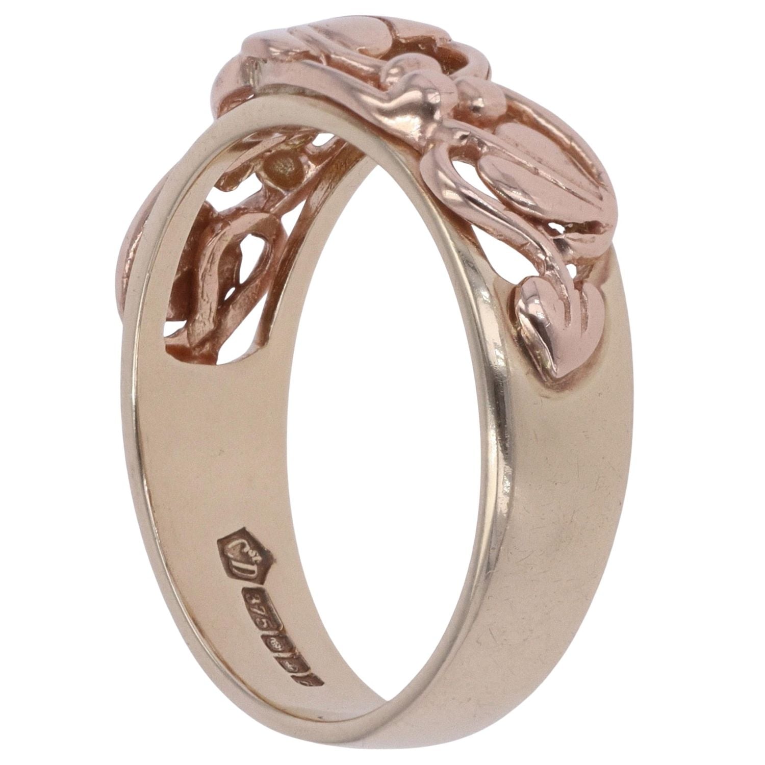9ct Yellow and Rose Gold Clogau Tree Of Life Ring RAMS970371730017 ...