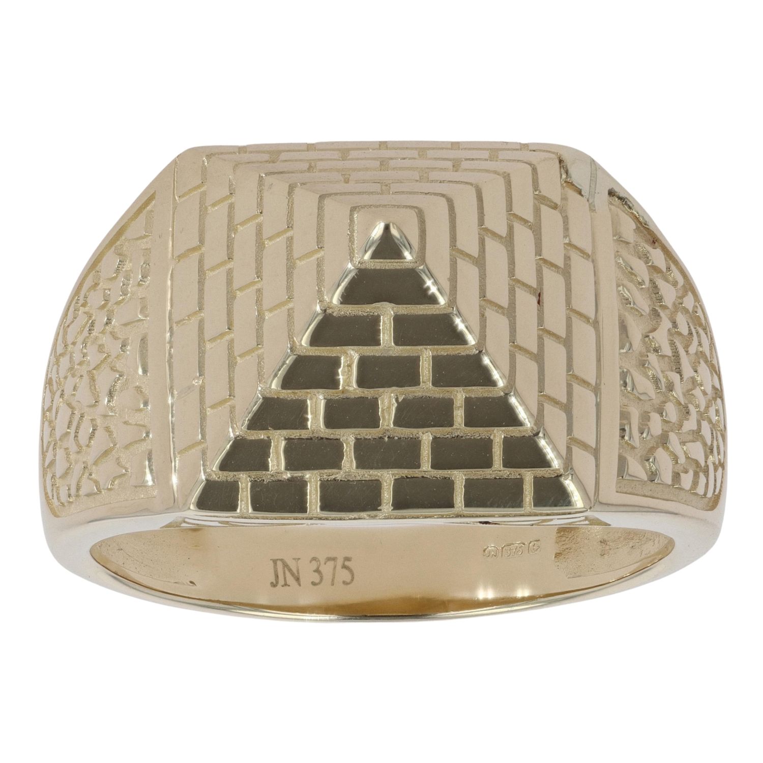 9ct Yellow Gold Pyramid Ring RAMS8640000573 | Ramsdens Jewellery