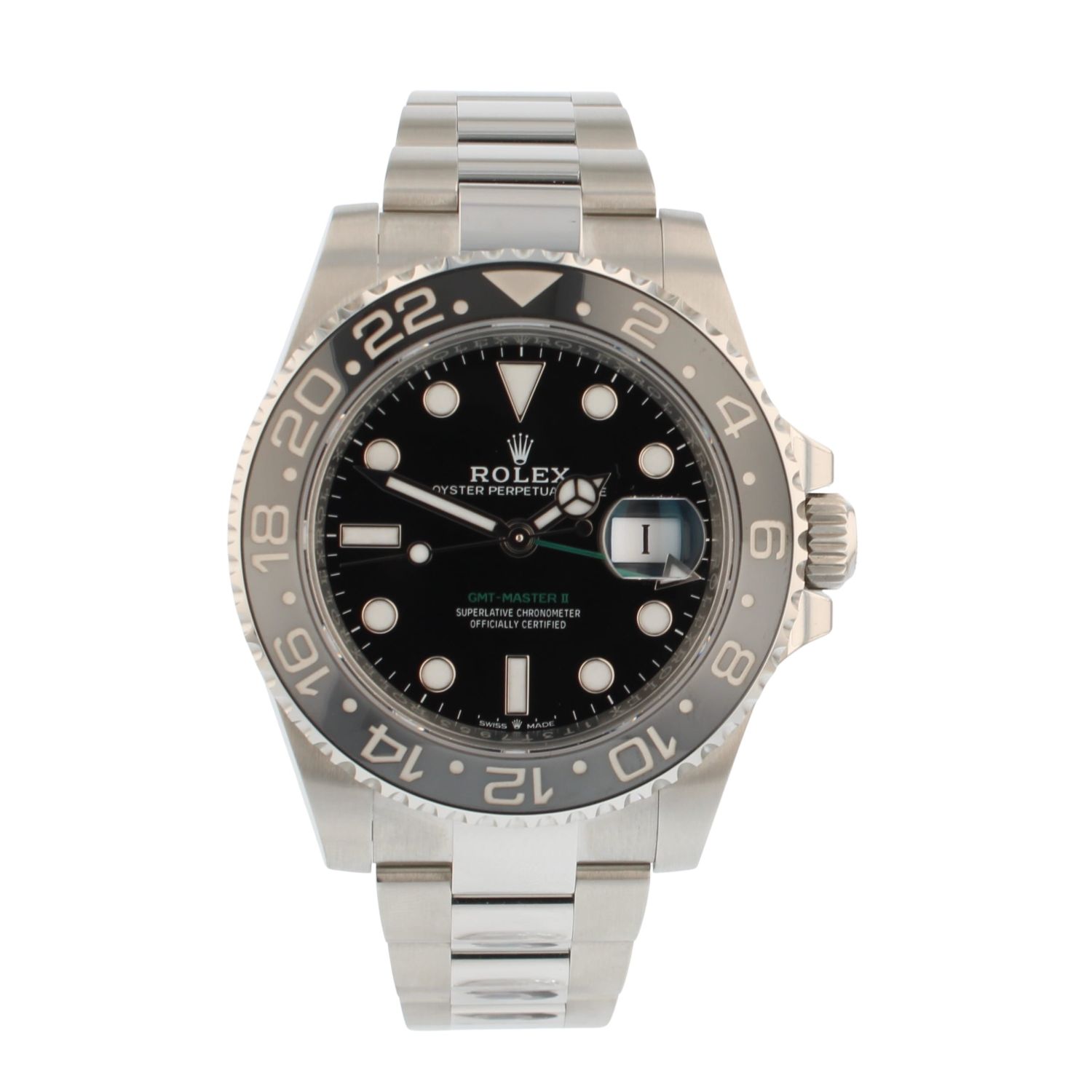 Rolex GMT Master II 'Bruce Wayne' Pre Owned Watch Ref 126710GRNR ...