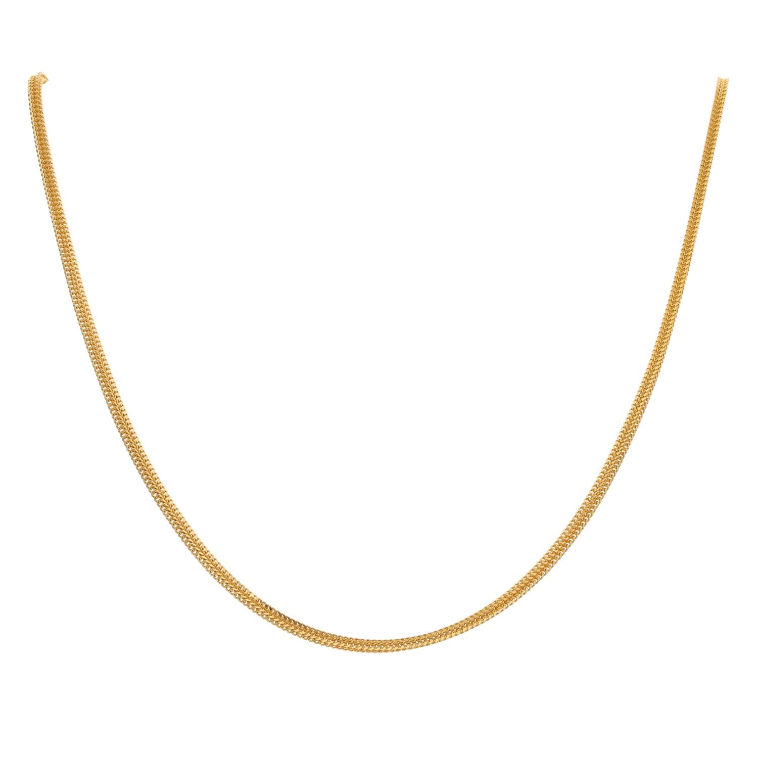 22ct Yellow Gold Foxtail Chain 20
