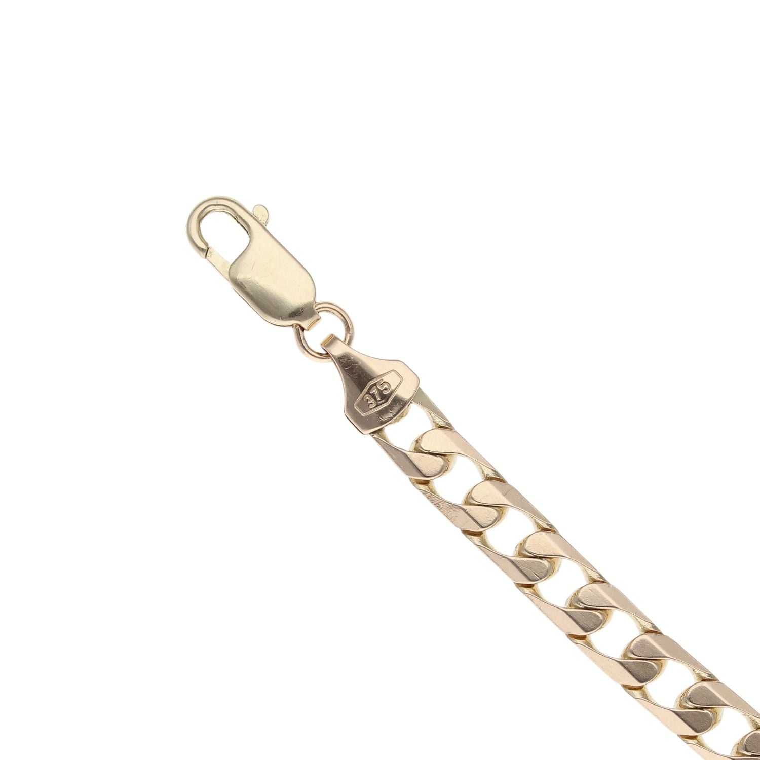 9ct Yellow Gold Curb Bracelet 7.5" RAMS960375476003 | Ramsdens Jewellery