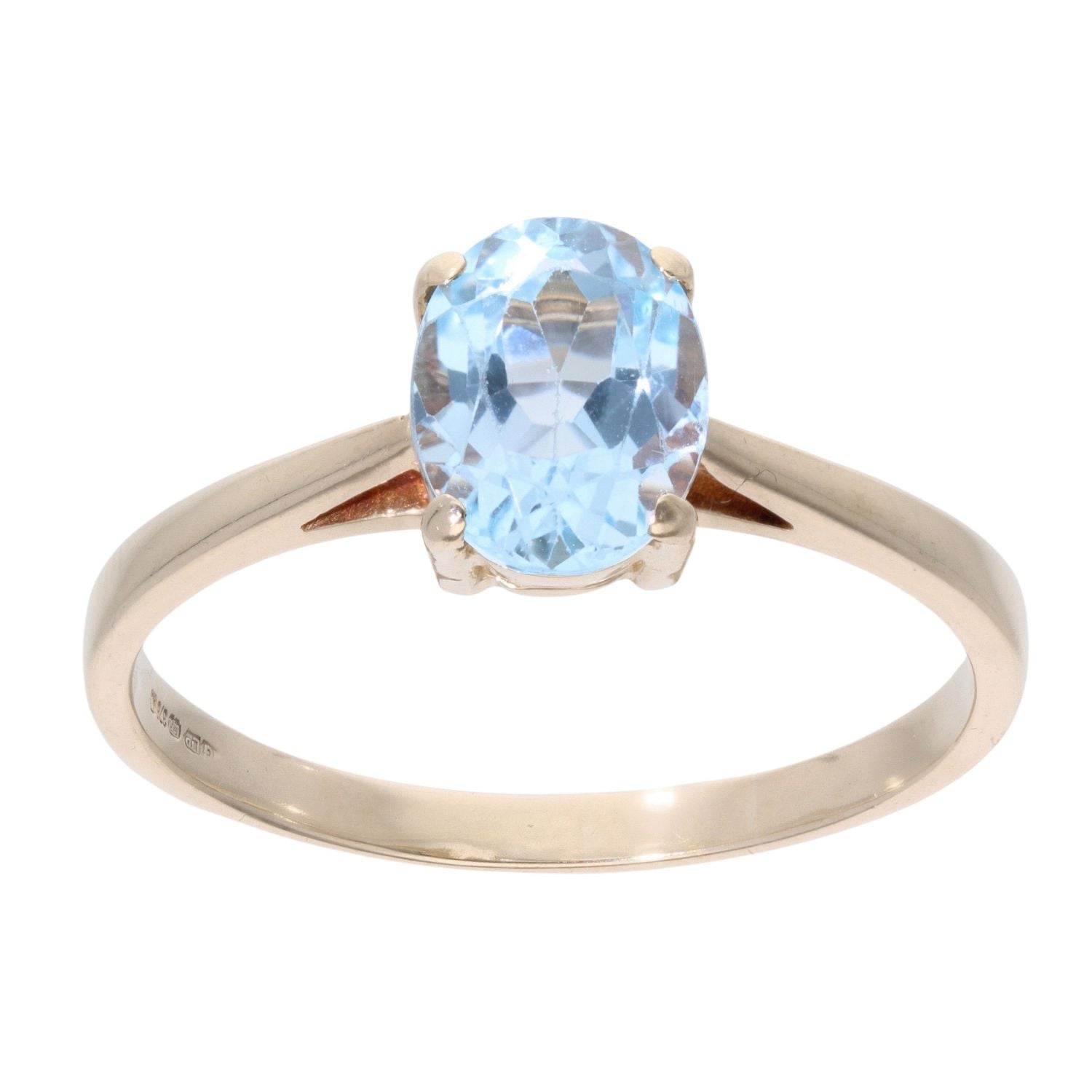 9ct Yellow Gold Oval Topaz Ring RAMS140301879005 | Ramsdens Jewellery