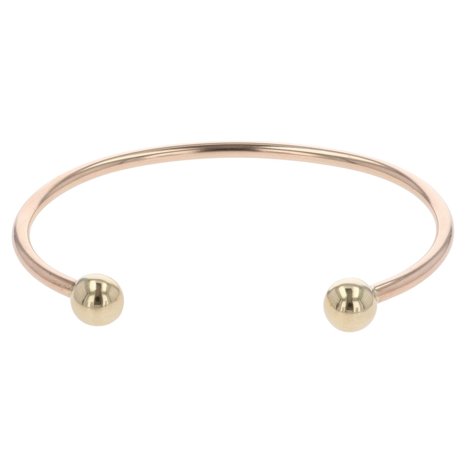 9ct Yellow Gold Plain Torque Bangle RAMS212001143101 | Ramsdens Jewellery