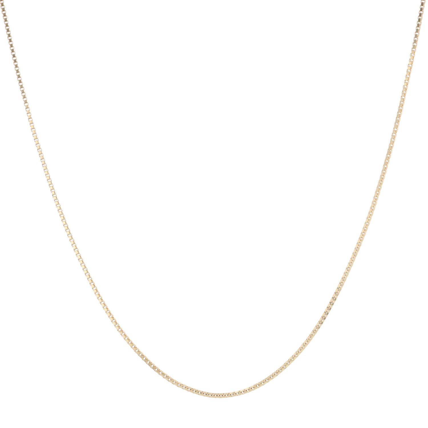 9ct Yellow Gold Box Chain 16" RAMS556339605002 | Ramsdens Jewellery