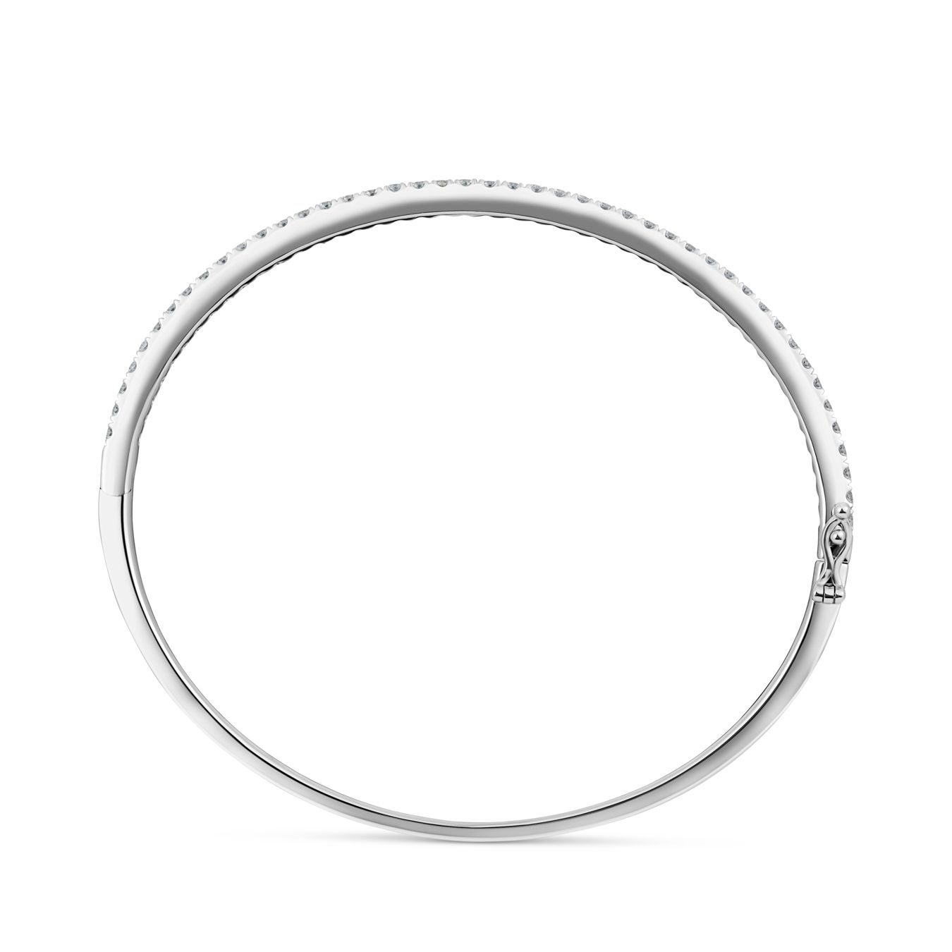 925 Silver 1.00 Carat Diamond Tennis Bangle Lab Grown RAMSBN6903-LGD ...