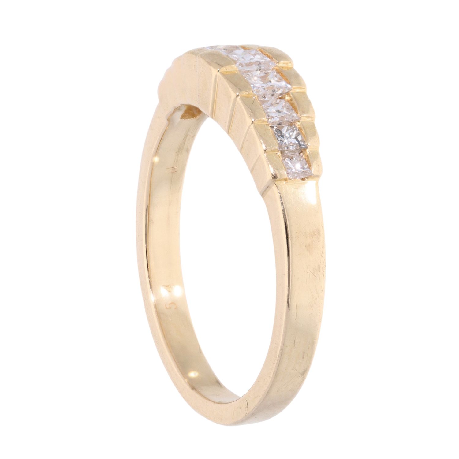 18ct Yellow Gold 0.54ct Diamond Eternity Ring RAMS186285445006 | Ramsdens Jewellery
