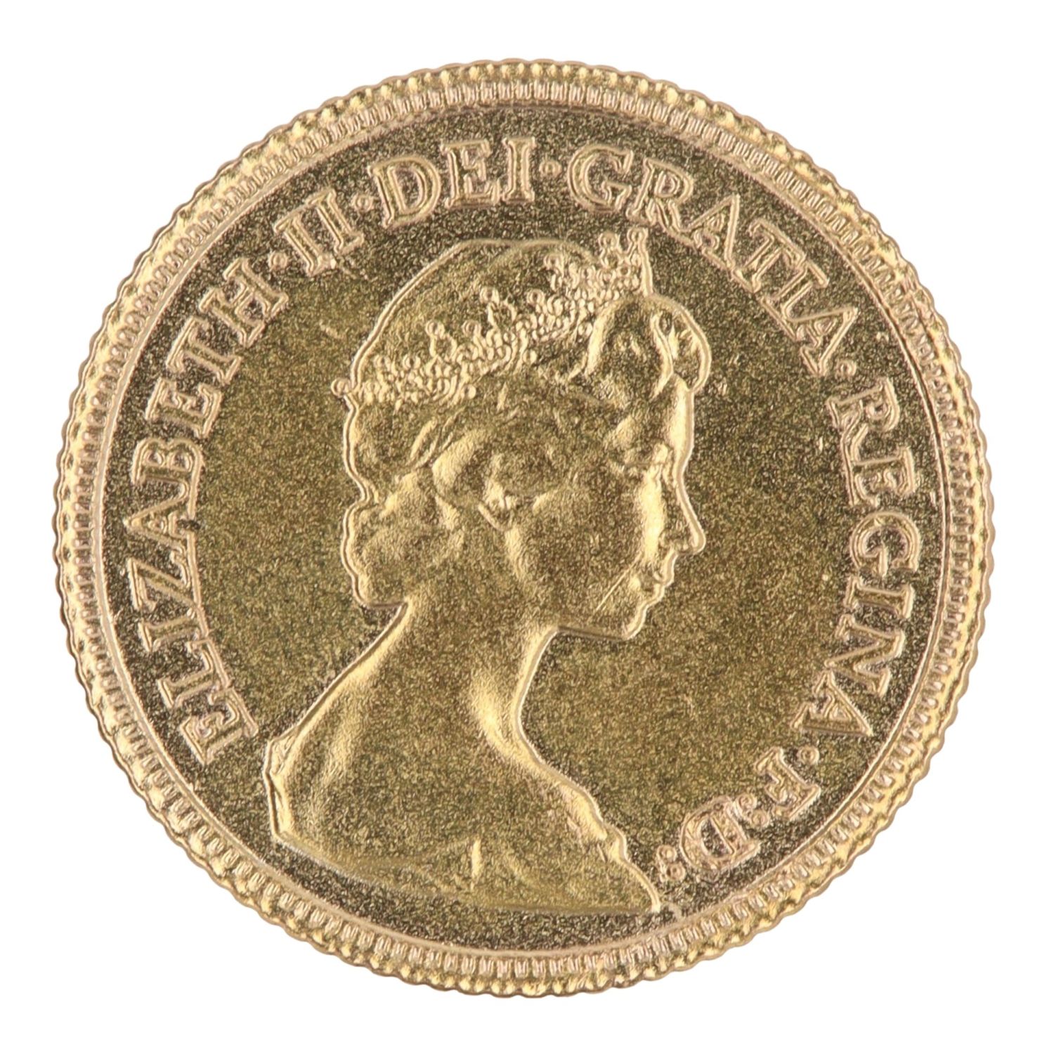 1982 Elizabeth II Half Sovereign Coin RAMS897378489003 | Ramsdens Jewellery