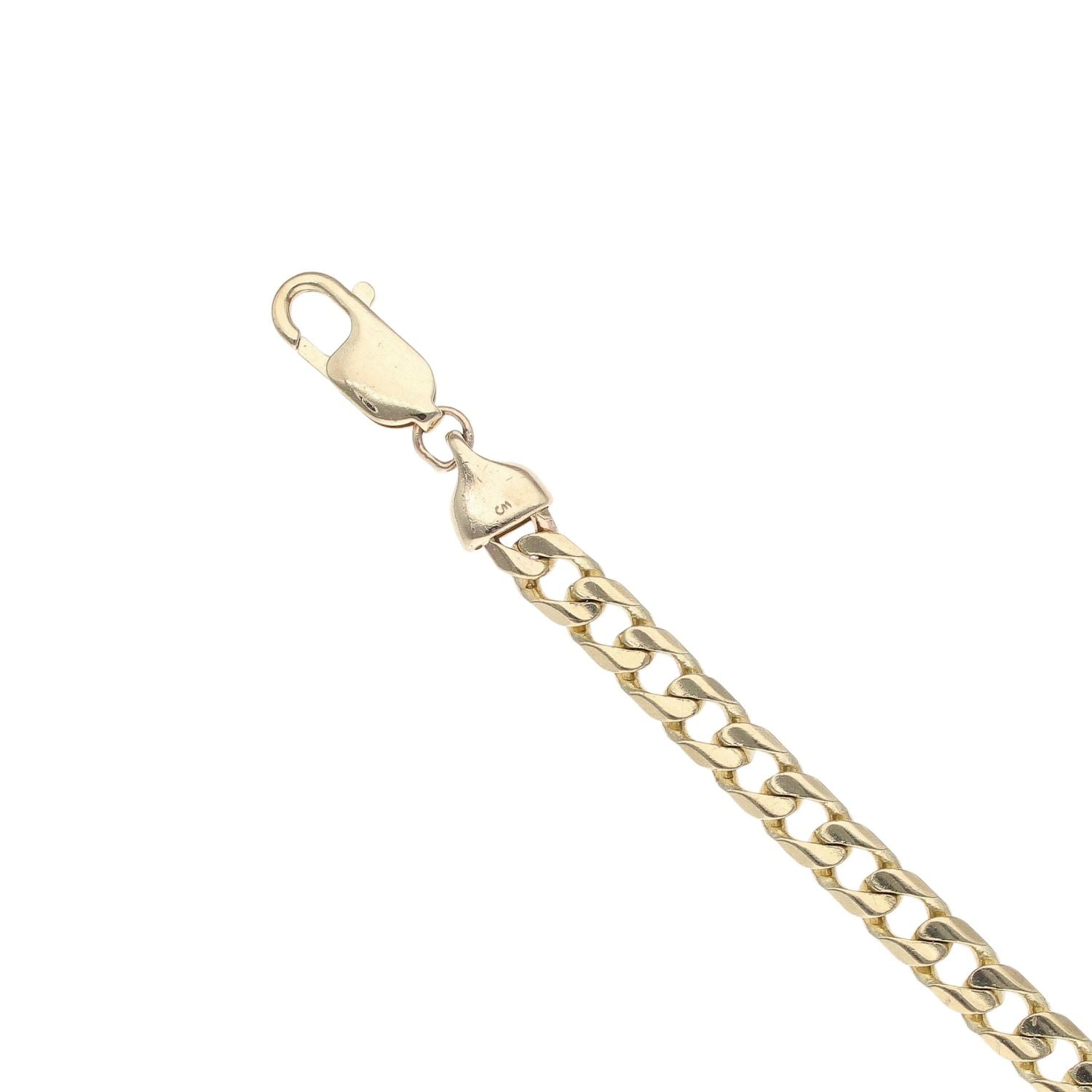9ct Yellow Gold Curb Bracelet 9" RAMS918371990005 | Ramsdens Jewellery
