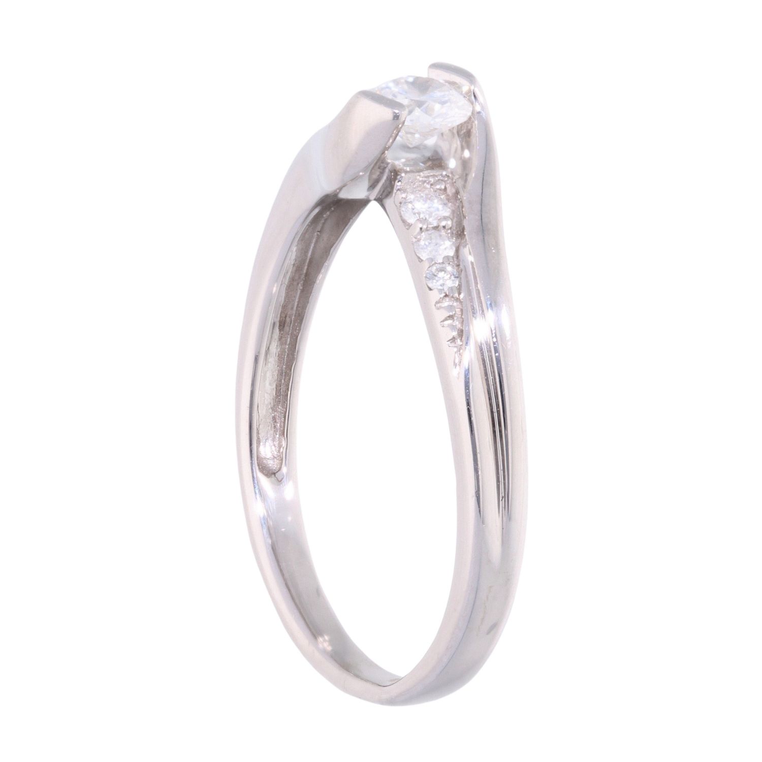 9ct White Gold 0.25ct Diamond Solitaire Ring RAMS820278226024 ...