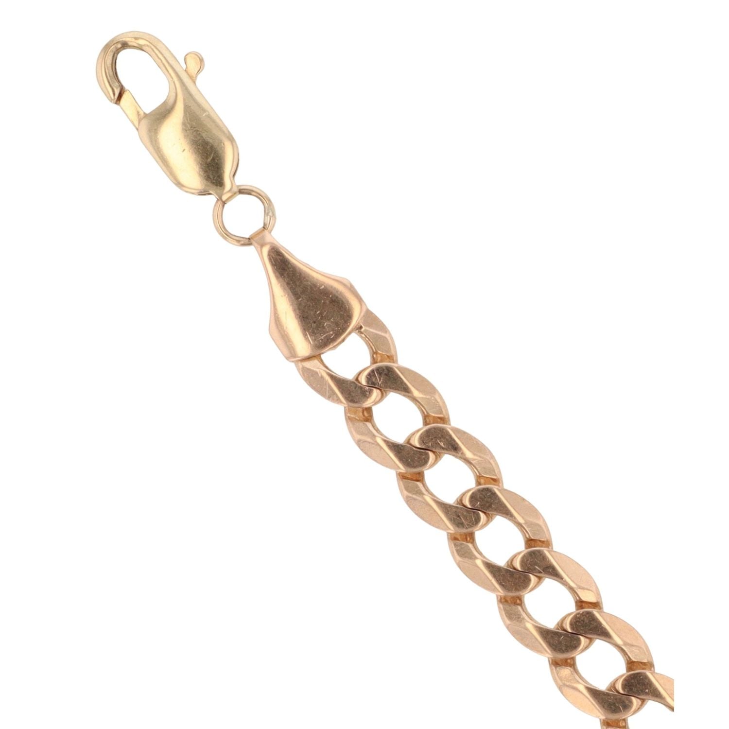9ct Yellow Gold Curb Bracelet 8" RAMS970370393008 | Ramsdens Jewellery