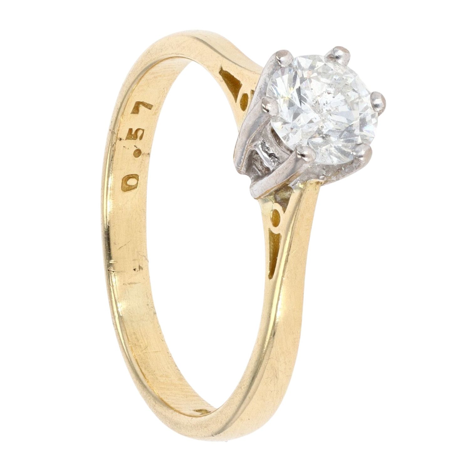 18ct Yellow Gold 0.57ct Diamond Solitaire Ring | Ramsdens Jewellery