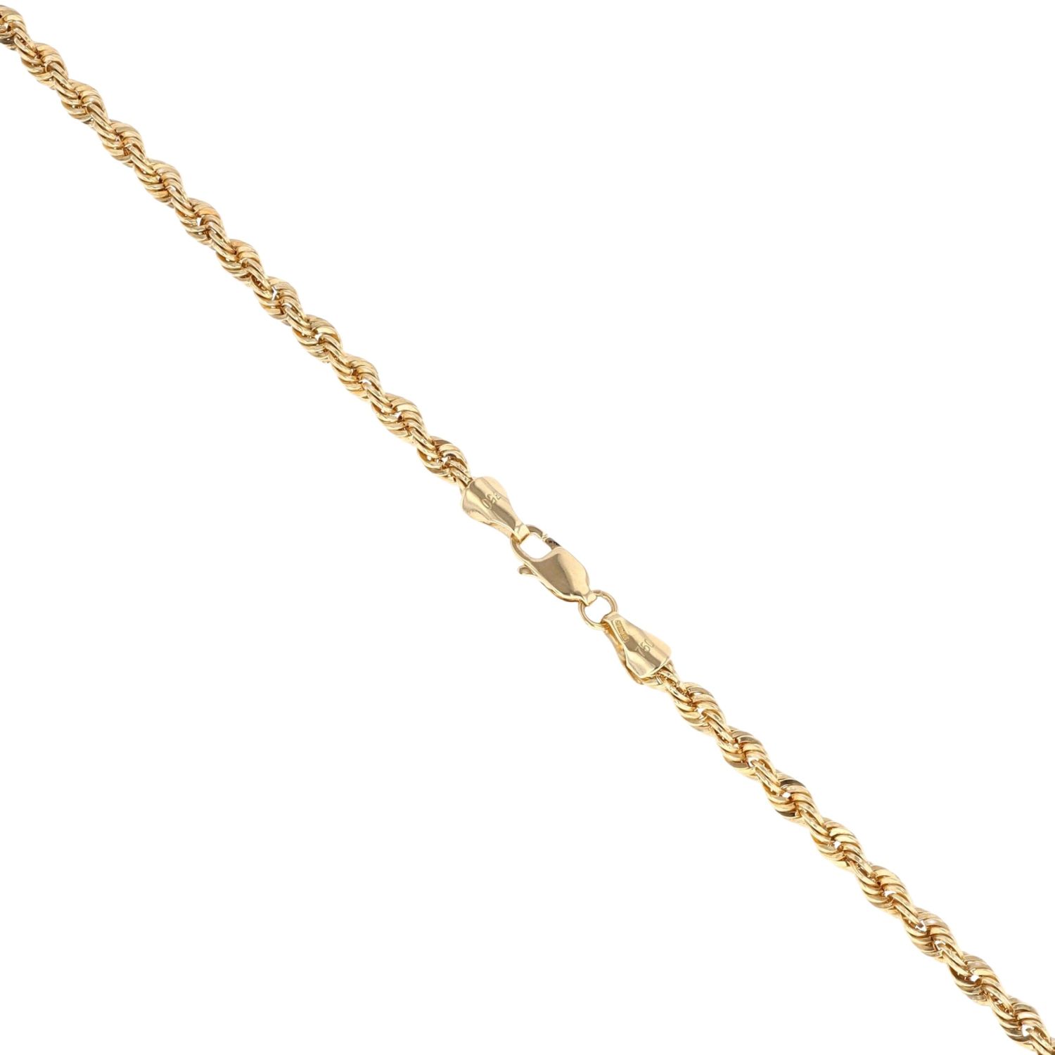 18ct Yellow Gold Rope Chain 20" | Ramsdens Jewellery