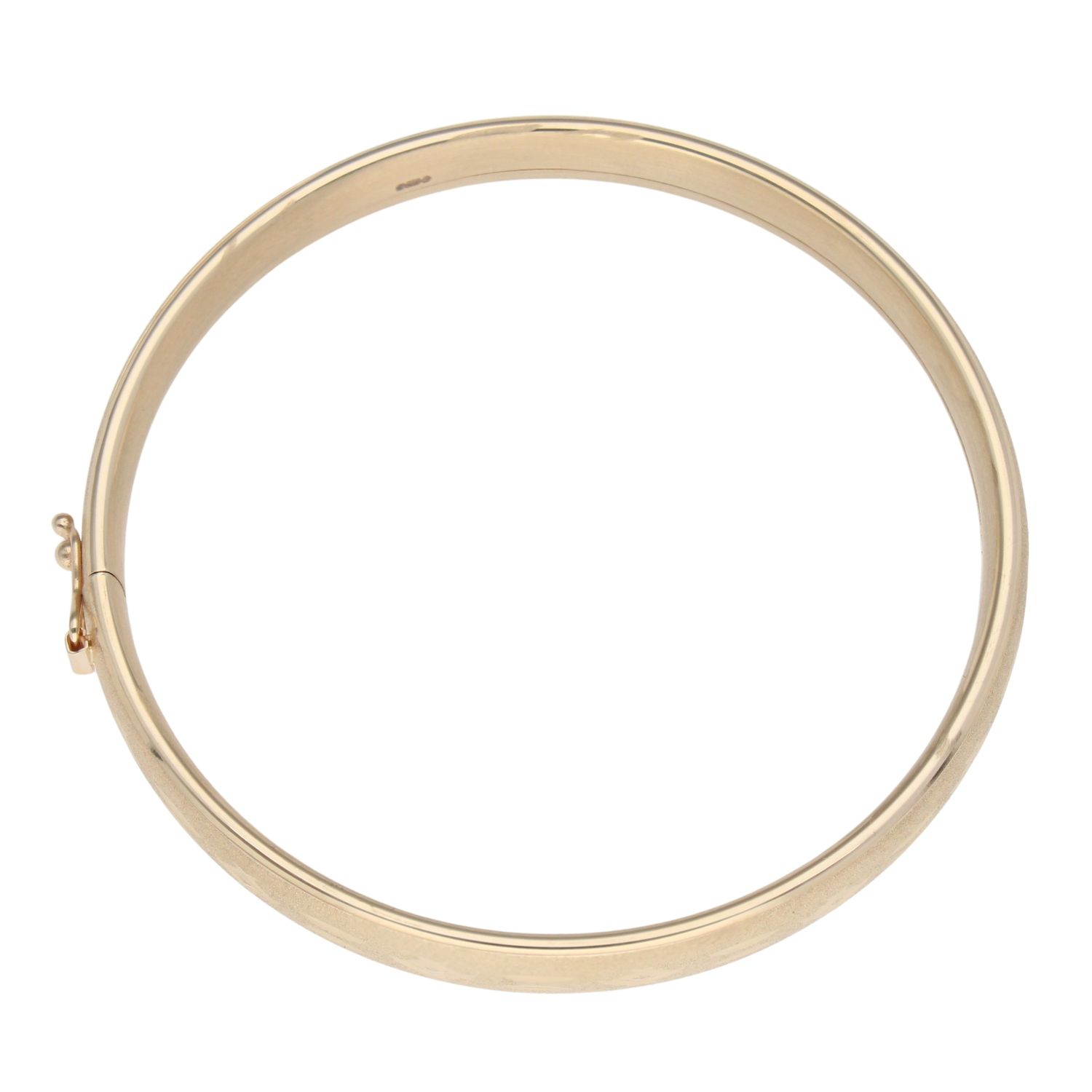 9ct Yellow Gold Patterned Hinged Bangle RAMS199315217001 | Ramsdens Jewellery