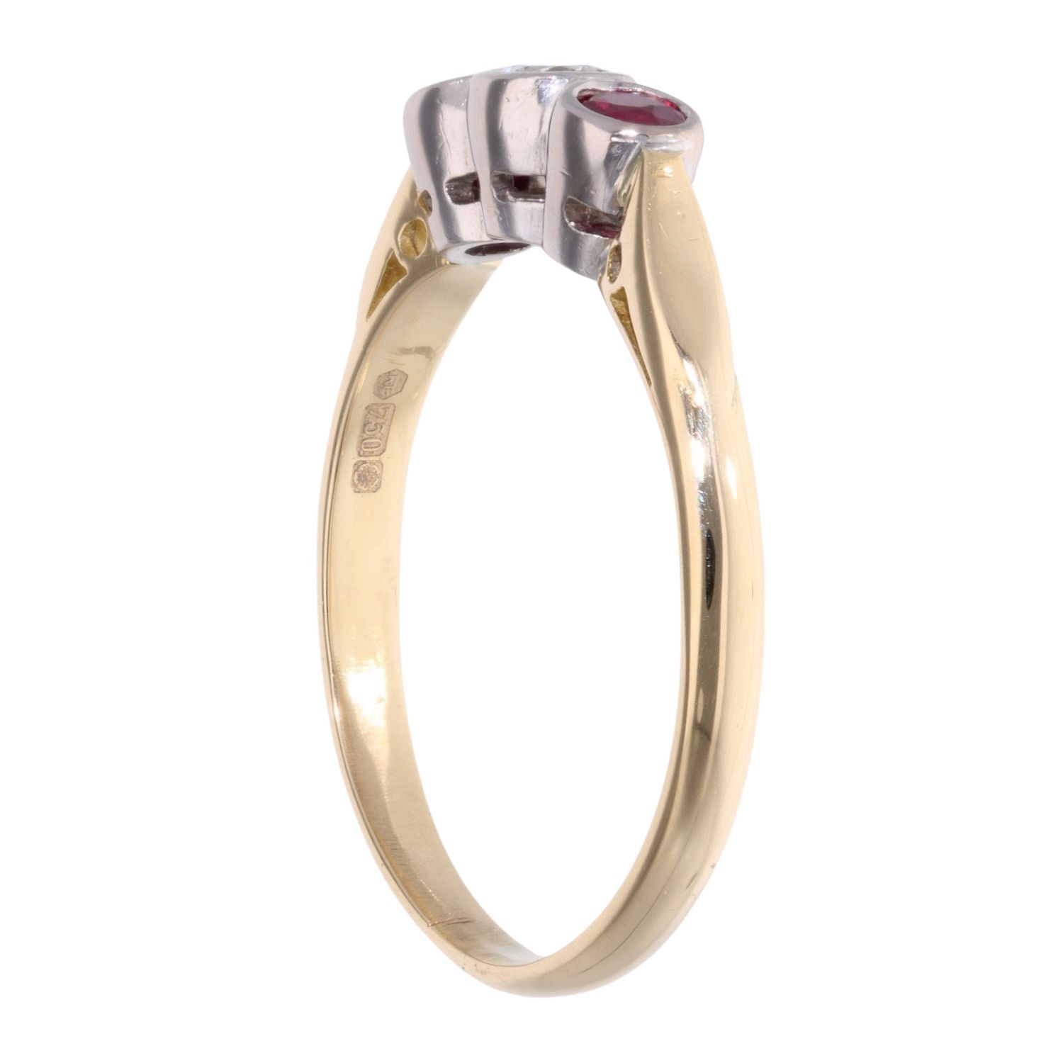 18ct Yellow Gold Ruby And Diamond Ring RAMS689202704008 | Ramsdens ...