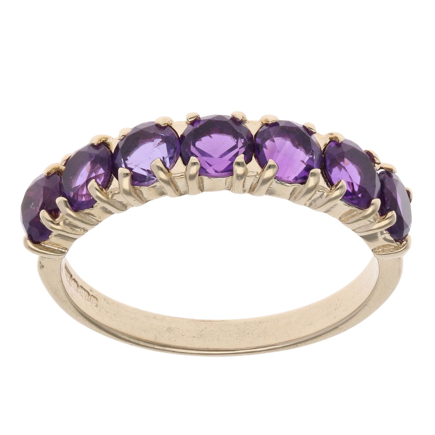 Amethyst half eternity ring store