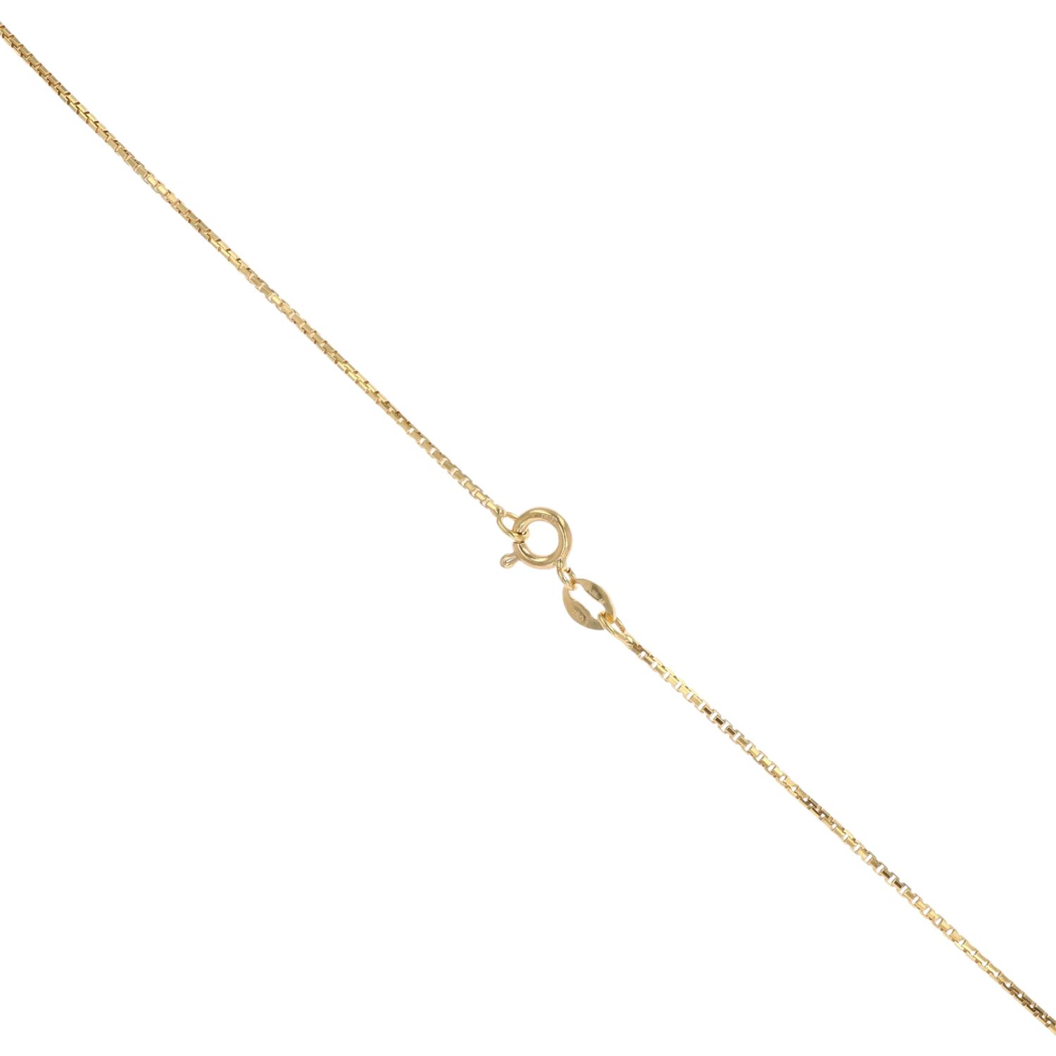 18ct Yellow Gold Box Chain 18" RAMS140315499009 | Ramsdens Jewellery