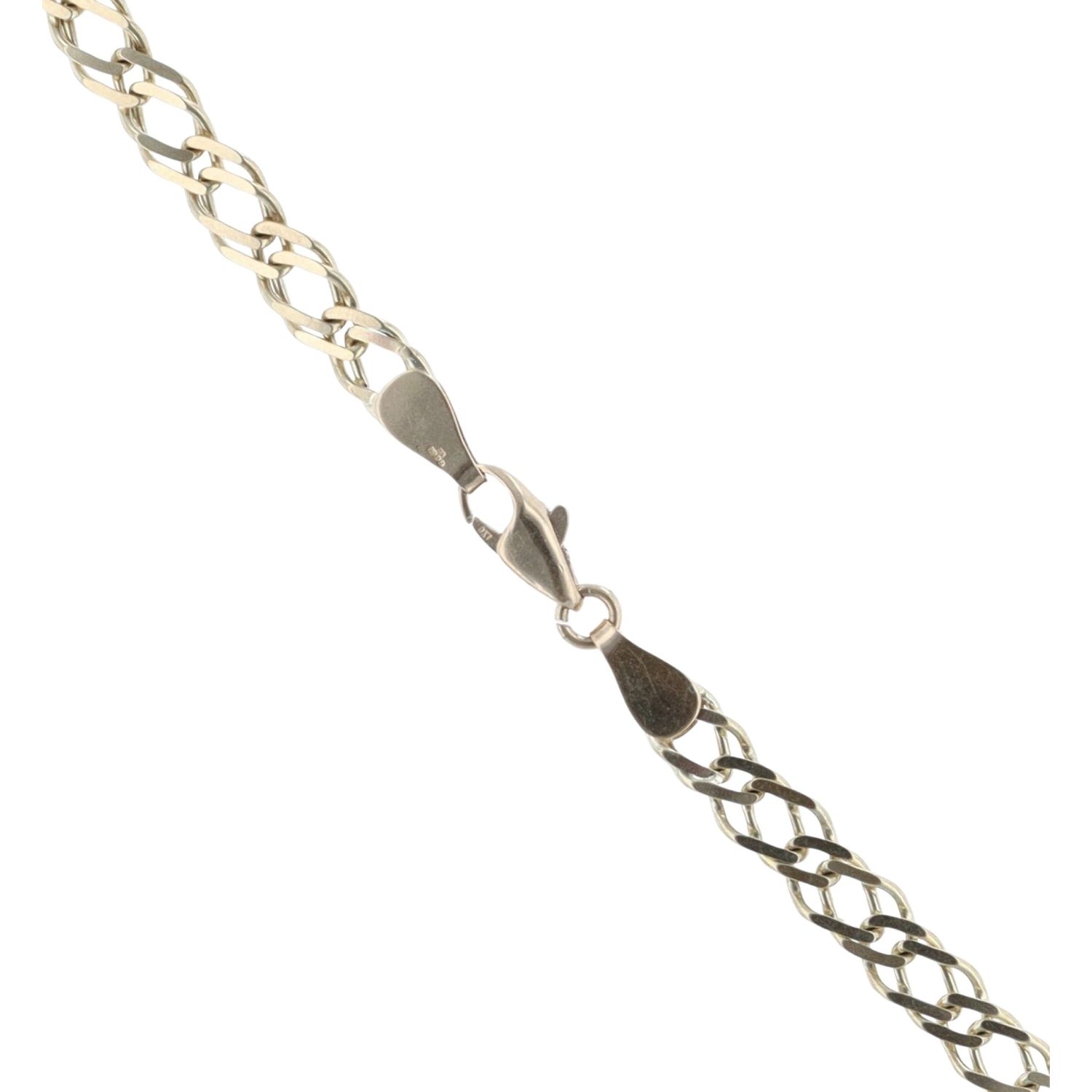 9ct Yellow Gold Double Curb Chain 20