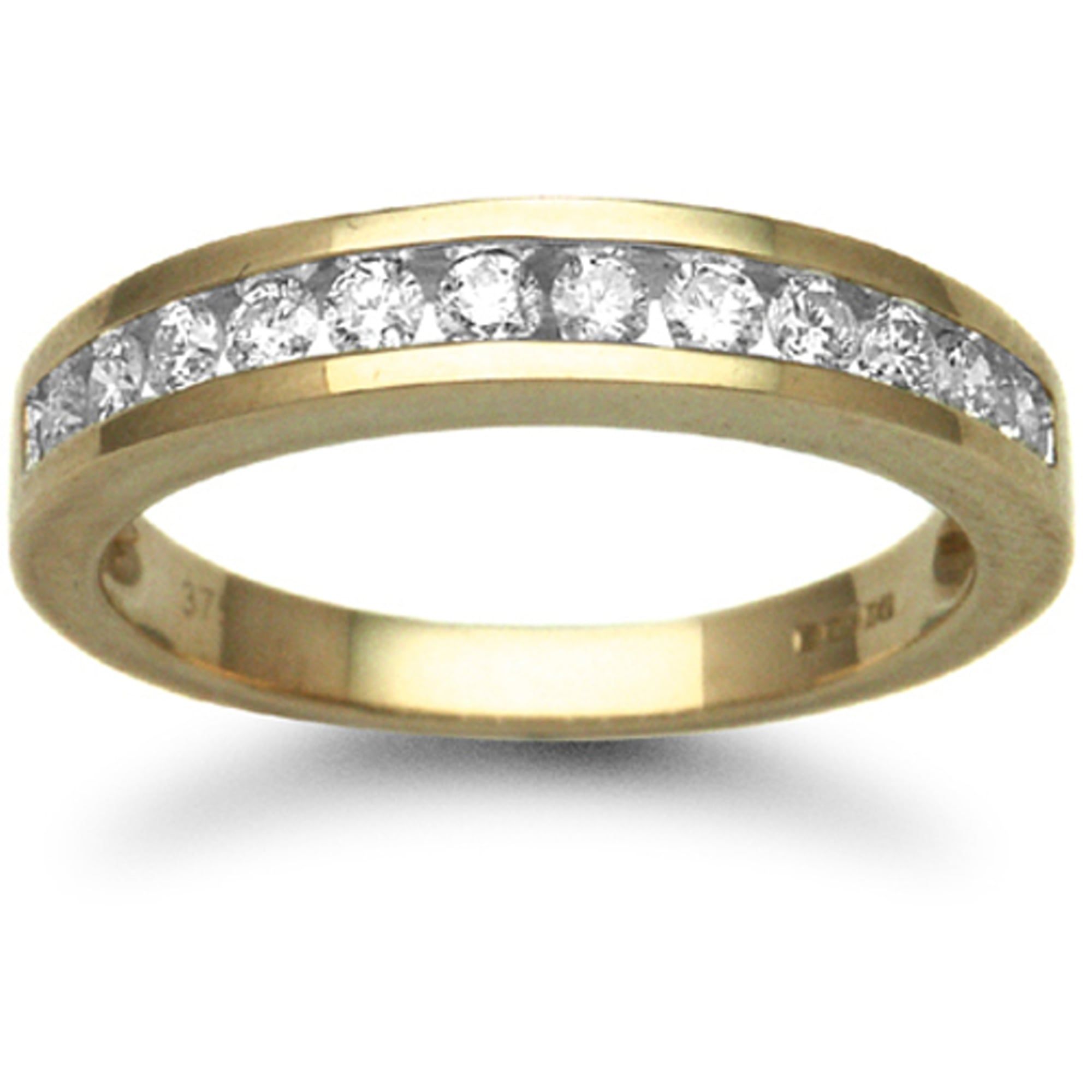 9ctYellow Gold 0.50ct Channel Set Half Eternity Ring RAMS9R031 ...