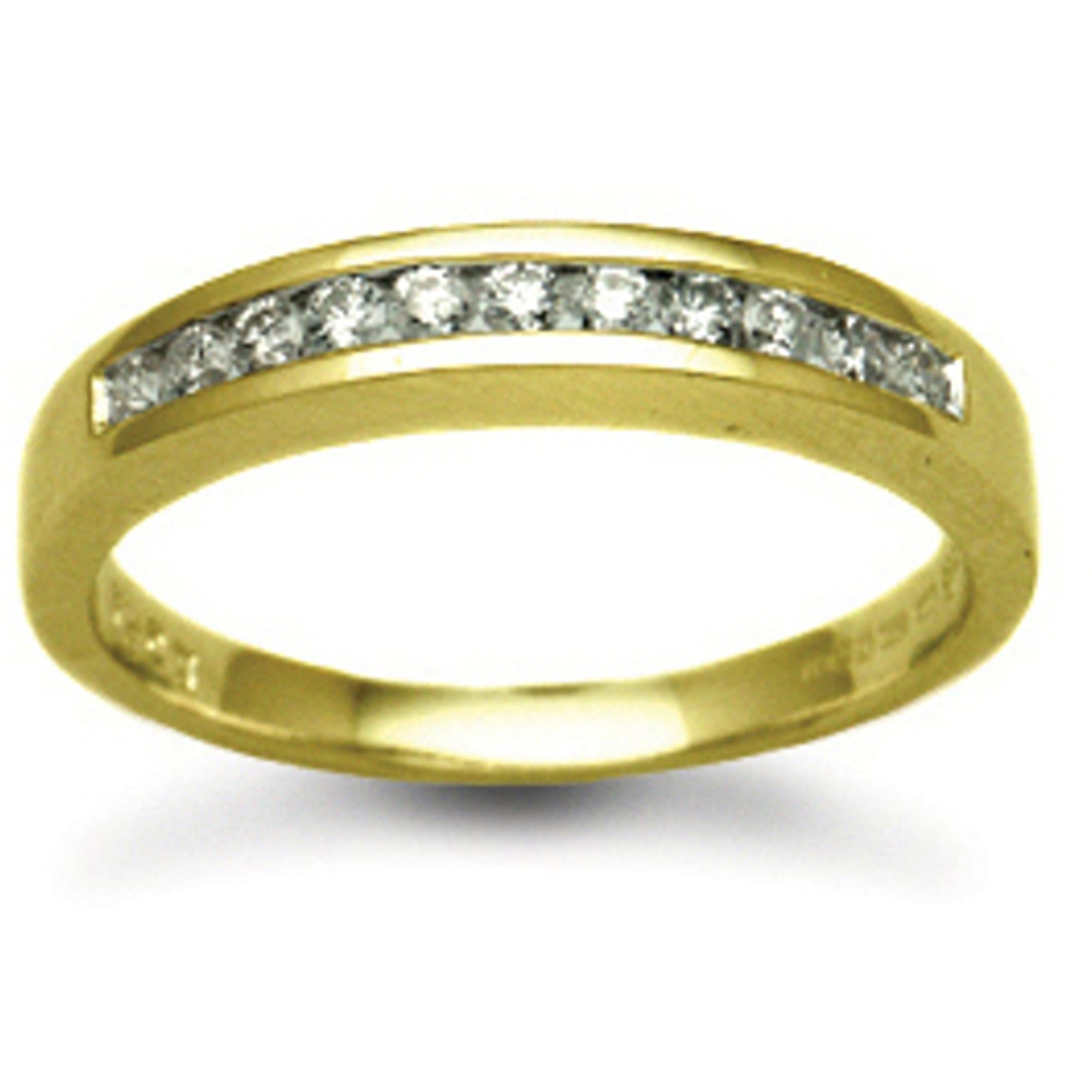 18ct Yellow Gold 0.25ct Channel Set Diamond Ring RAMS18R347-025 ...
