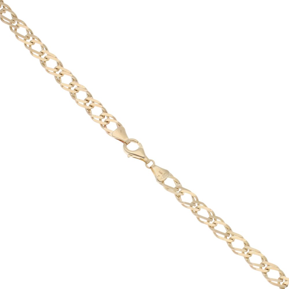 9ct Yellow Gold Double Curb Chain 18" RAMS947290097004 | Ramsdens Jewellery