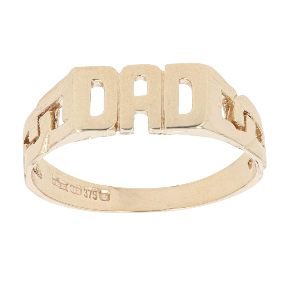 9ct Yellow Gold Dad Ring RAMS910352346005 | Ramsdens Jewellery