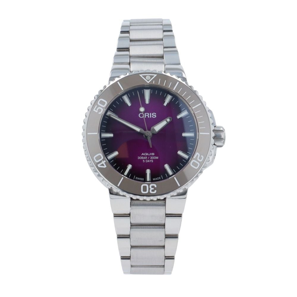 Oris Aquis Date Holstein Edition Pre Owned Watch Ref 7769 | Ramsdens ...