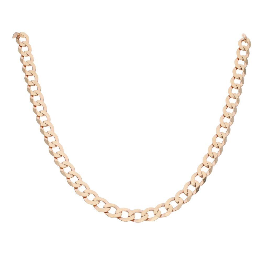 9ct Yellow Gold Curb Chain 20" RAMS664344669002 | Ramsdens Jewellery
