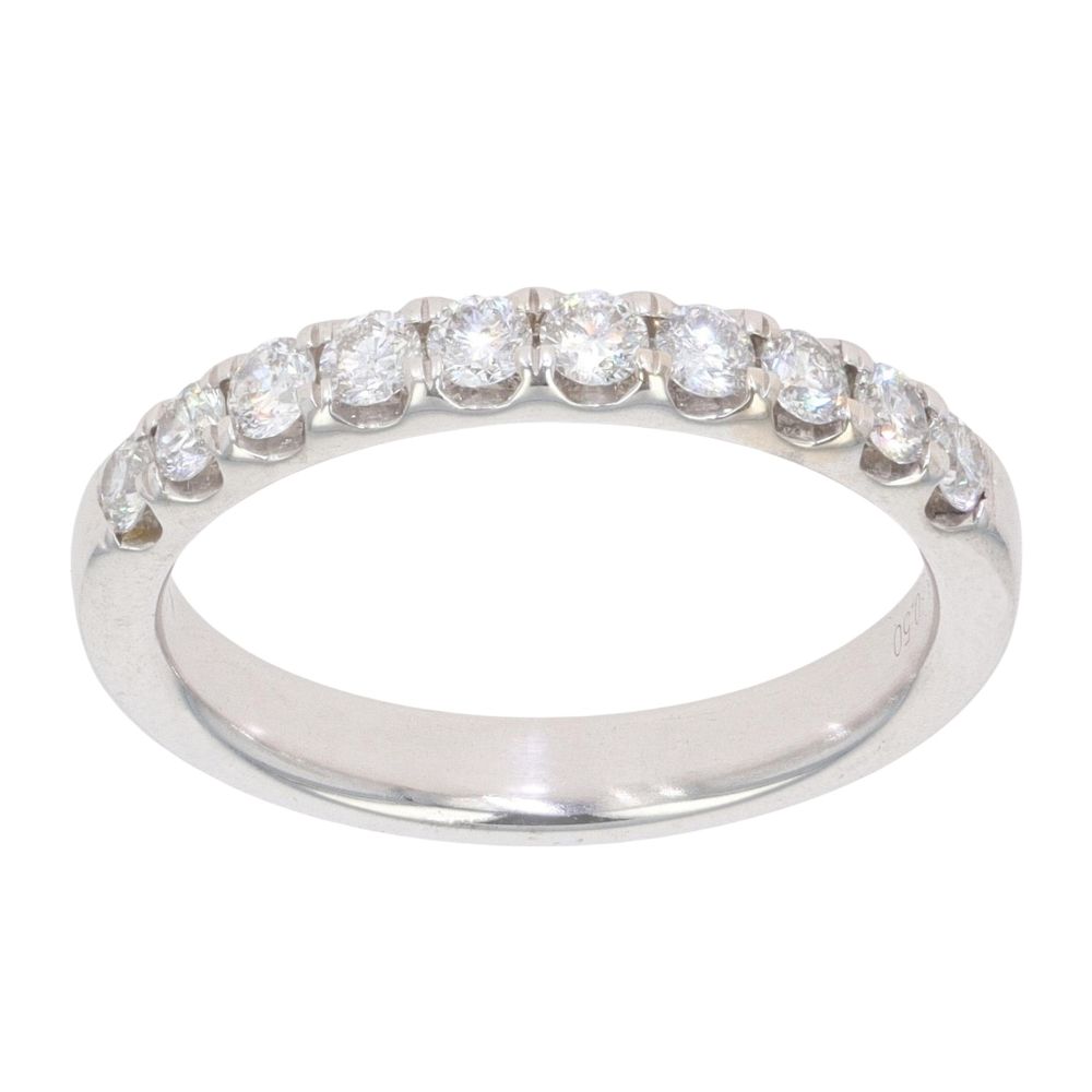 18ct White Gold 0.50ct Brilliant Cut Diamond Eternity Ring RAMS180344245004 | Ramsdens Jewellery
