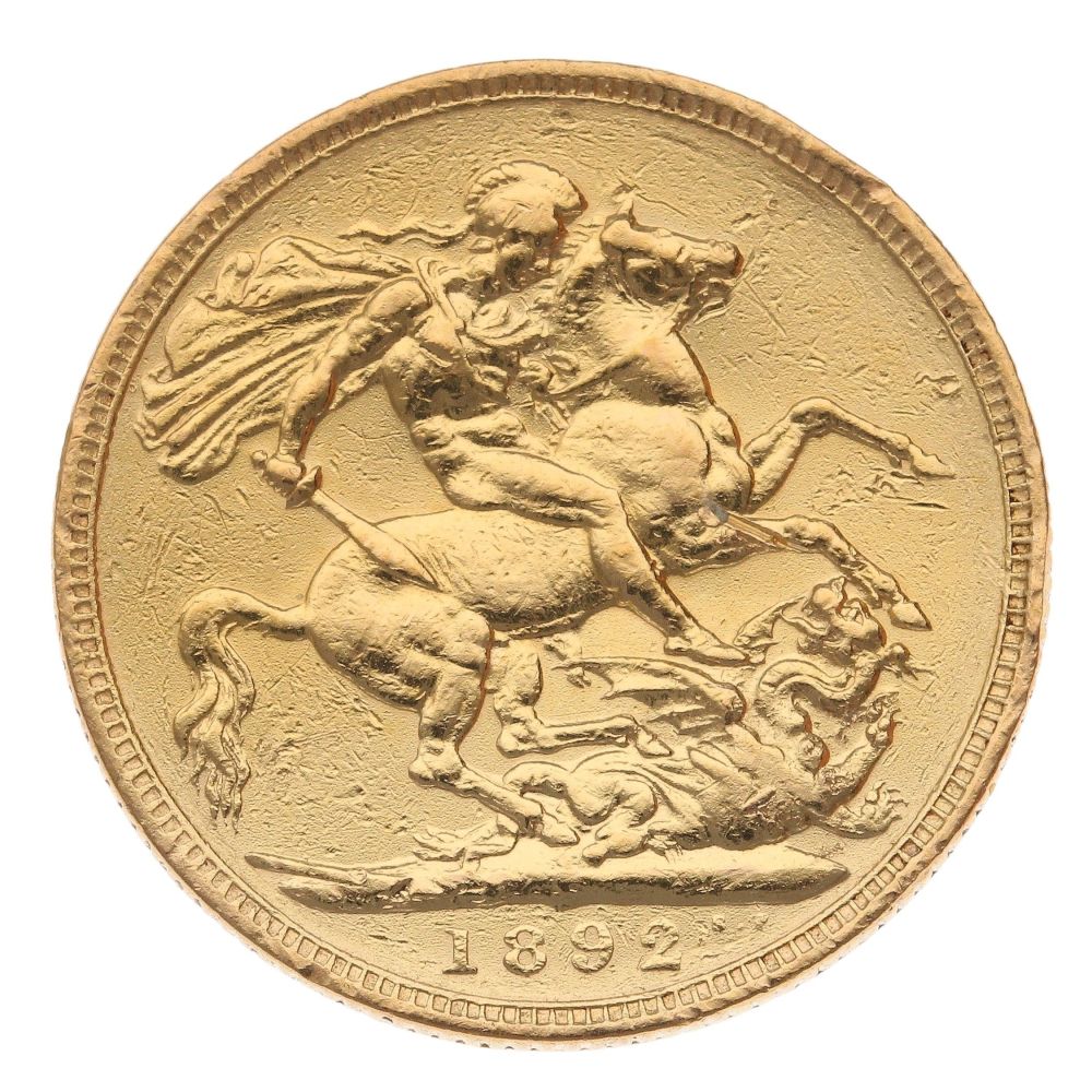 1892 Victoria Full Sovereign Coin RAMS749370437008 | Ramsdens Jewellery