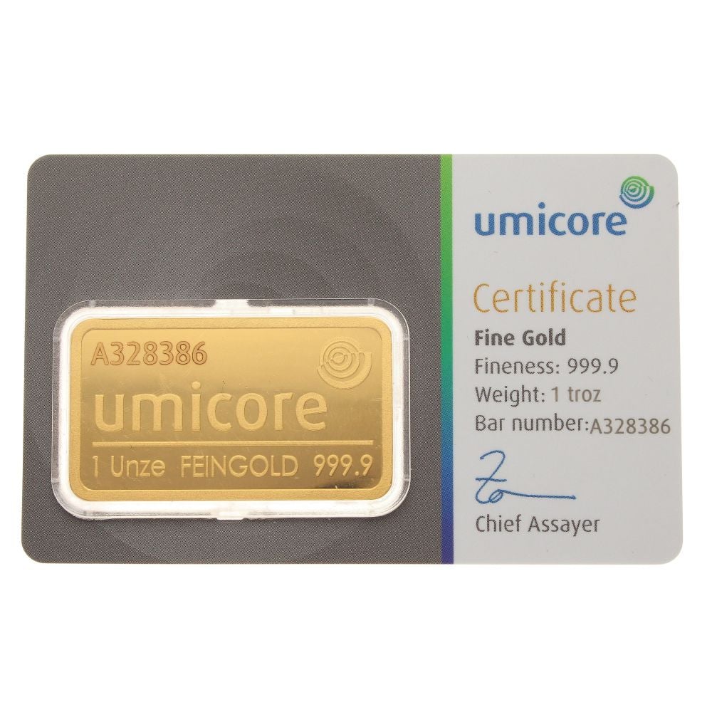1 Troz Umicore Ingot RAMS660357382036 | Ramsdens Jewellery
