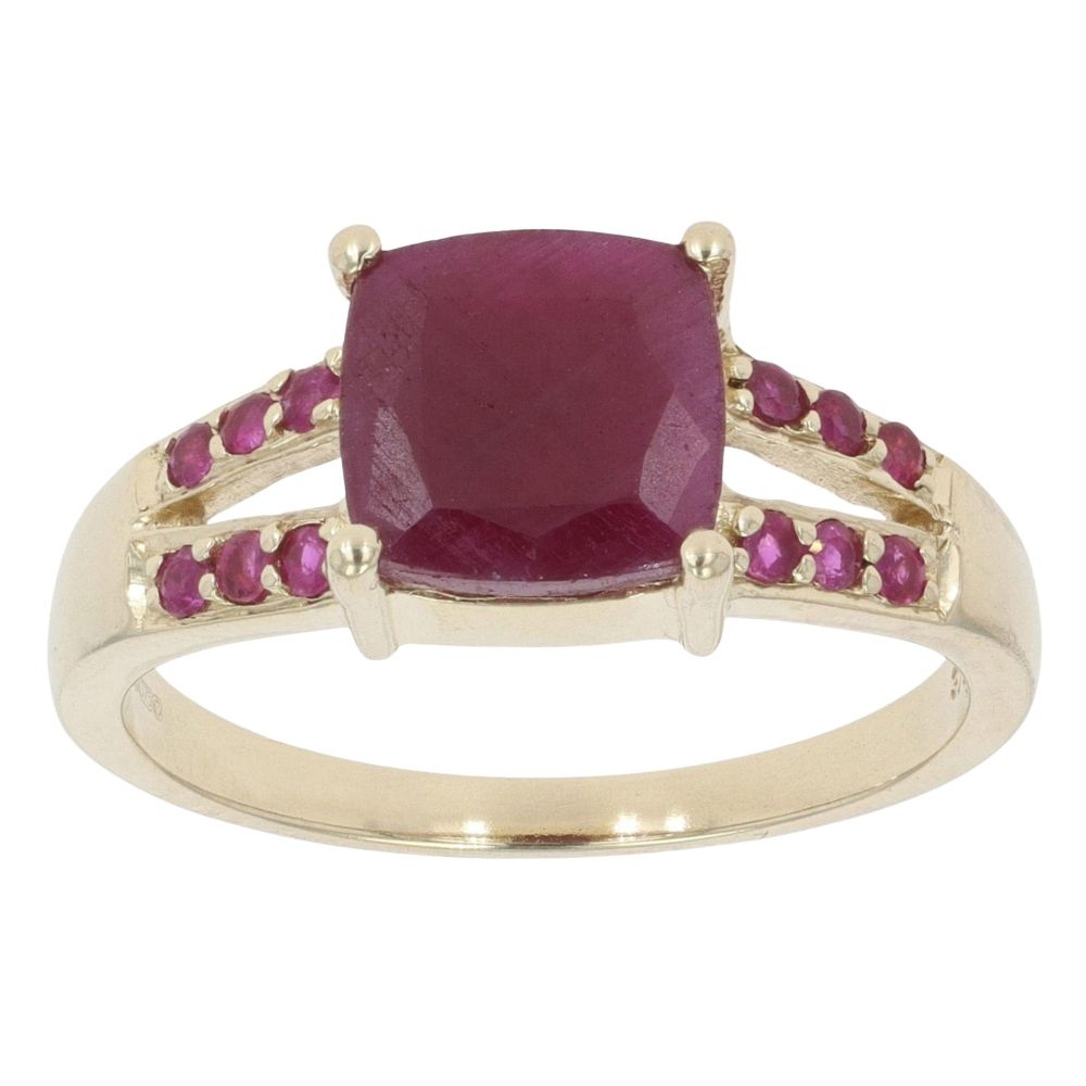 9ct Yellow Gold Ruby Single Stone Ring RAMS898356053003 | Ramsdens Jewellery
