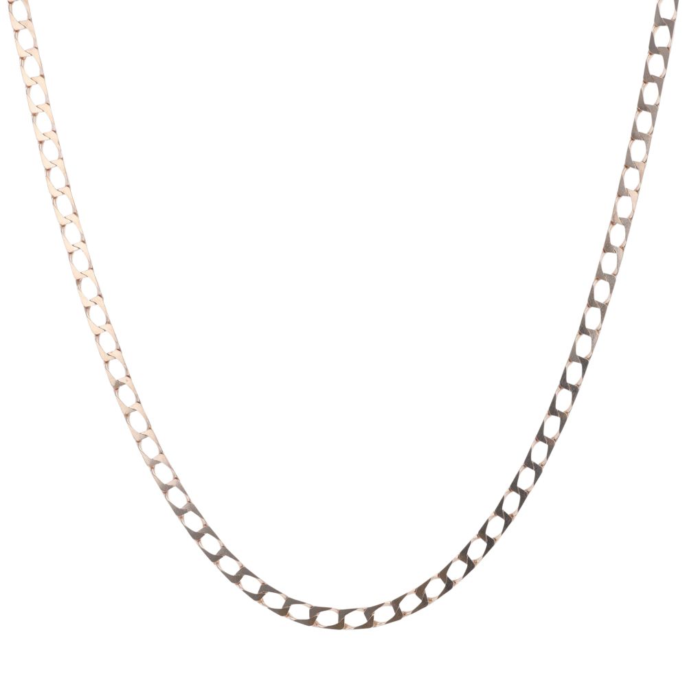 9ct Yellow Gold Square Curb Chain 22" RAMS665346406004 | Ramsdens Jewellery