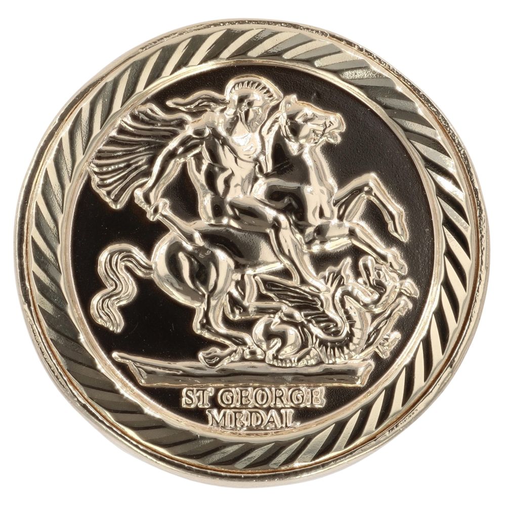 9ct Yellow Gold St George Coin Ring RAMS946354529002 | Ramsdens Jewellery