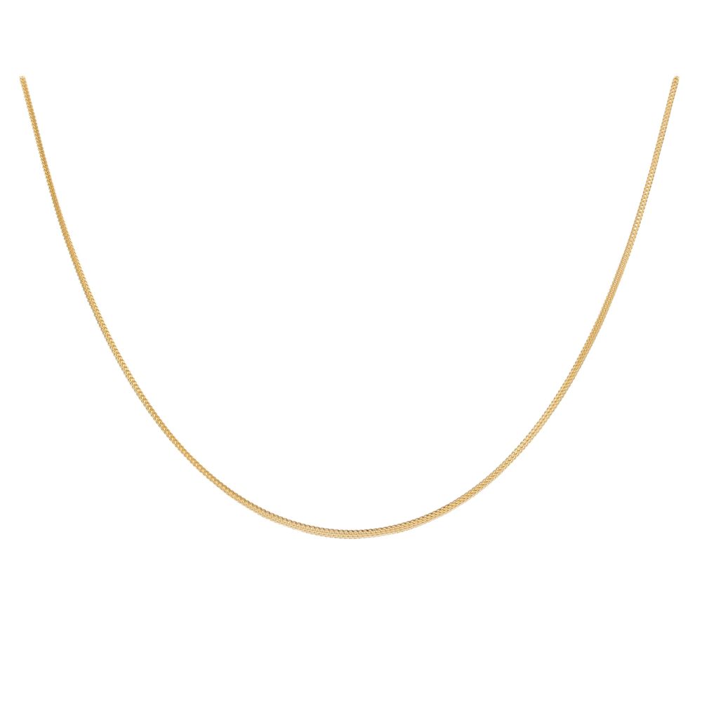 22ct Yellow Gold Box Chain 16" RAMS2450000175 | Ramsdens Jewellery