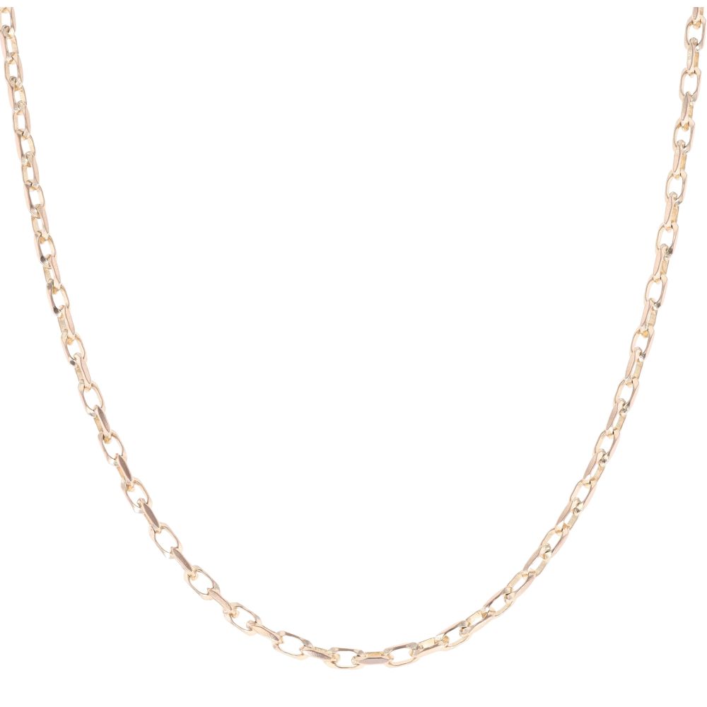 9ct Yellow Gold Square Belcher Chain 24" RAMS213400424203 | Ramsdens ...